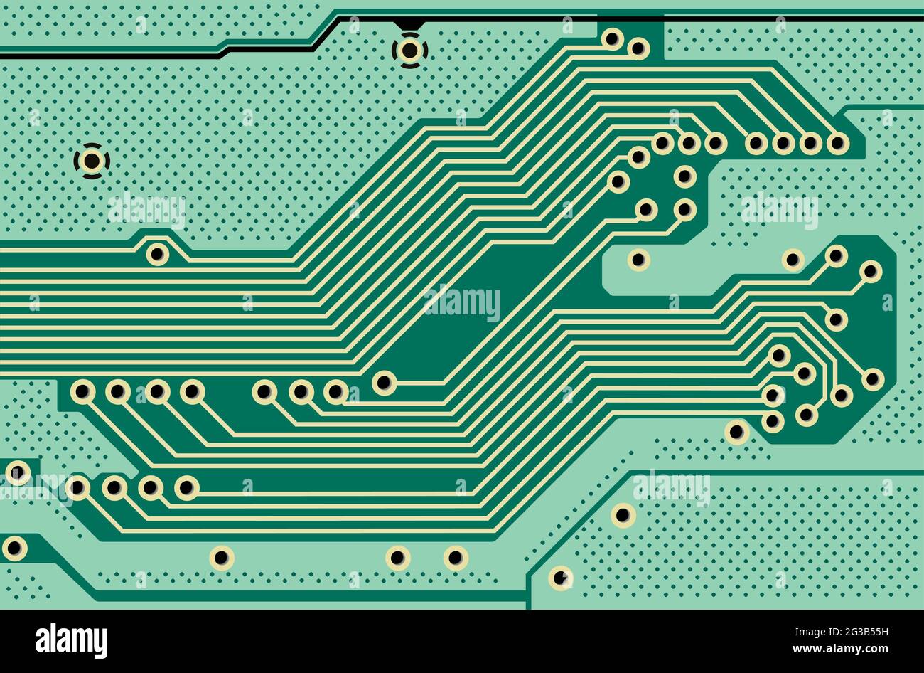 Abstract detail of the printed circuit board - technology texture Stock ...
