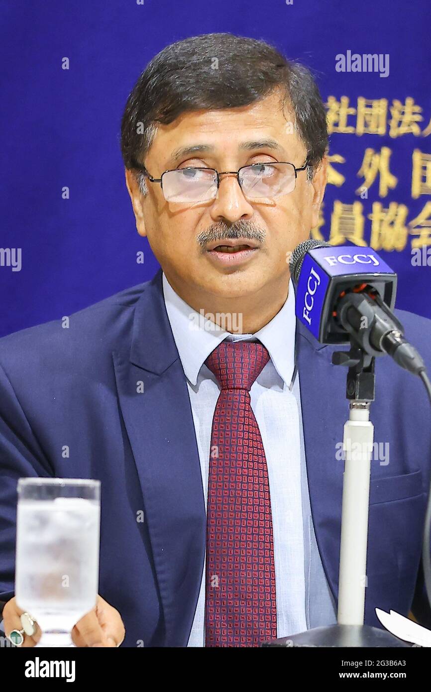 Tokyo, Japan. 15th June, 2021. Mr. Sanjay Kumar Verma, Ambassador ...