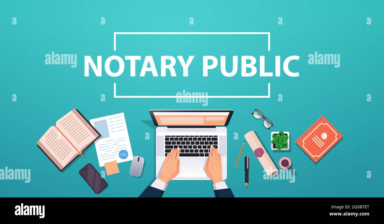 Lawyer office desk hands Stock Vector Images - Alamy