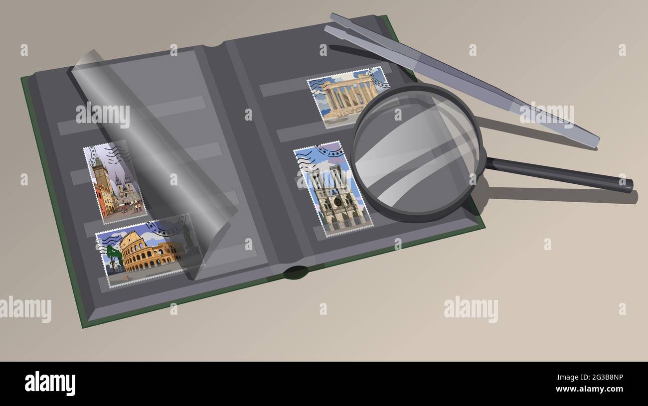 Postage stamps cartoon hi-res stock photography and images - Alamy