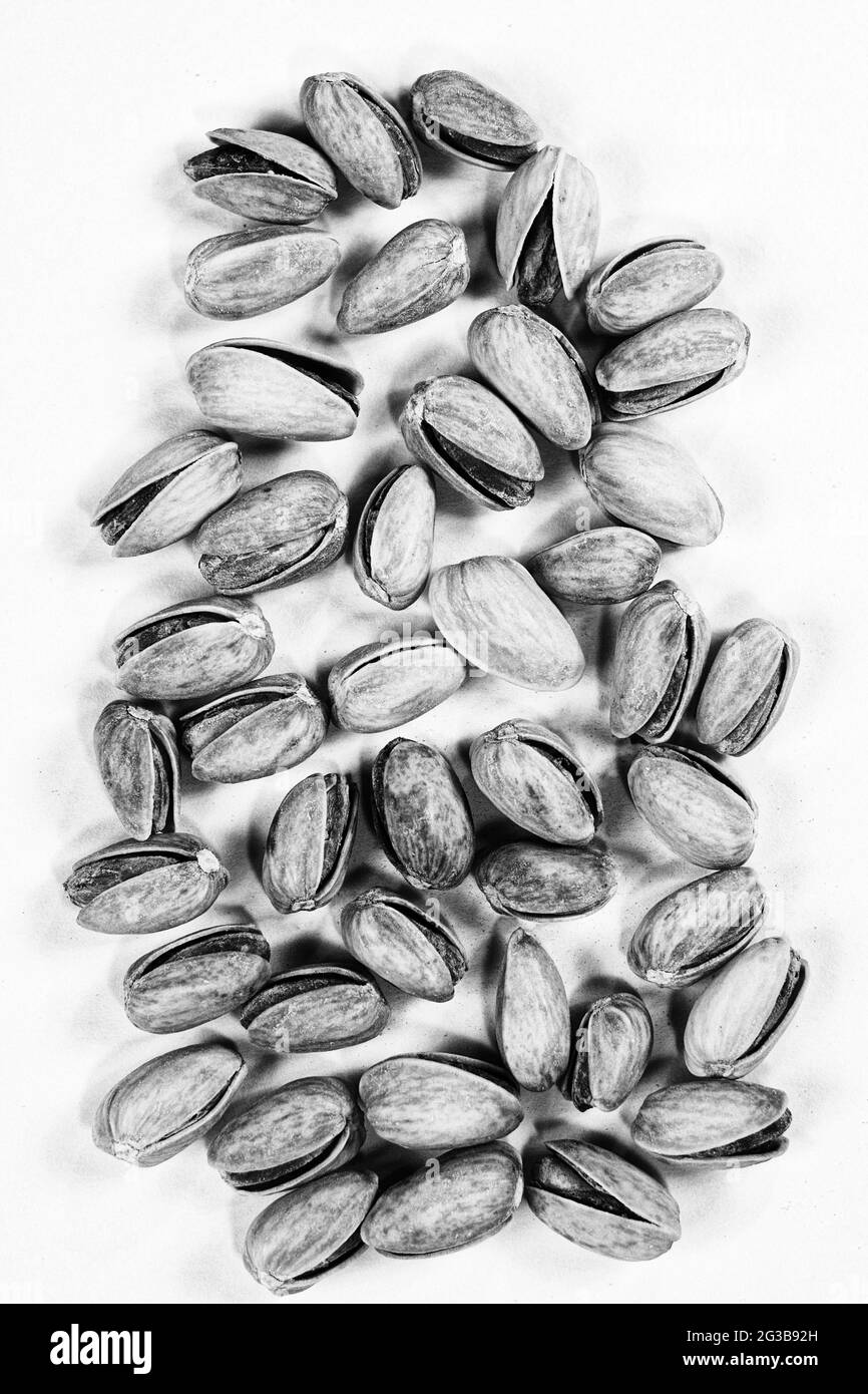 Pistachio with shell Black and White Stock Photos & Images - Alamy