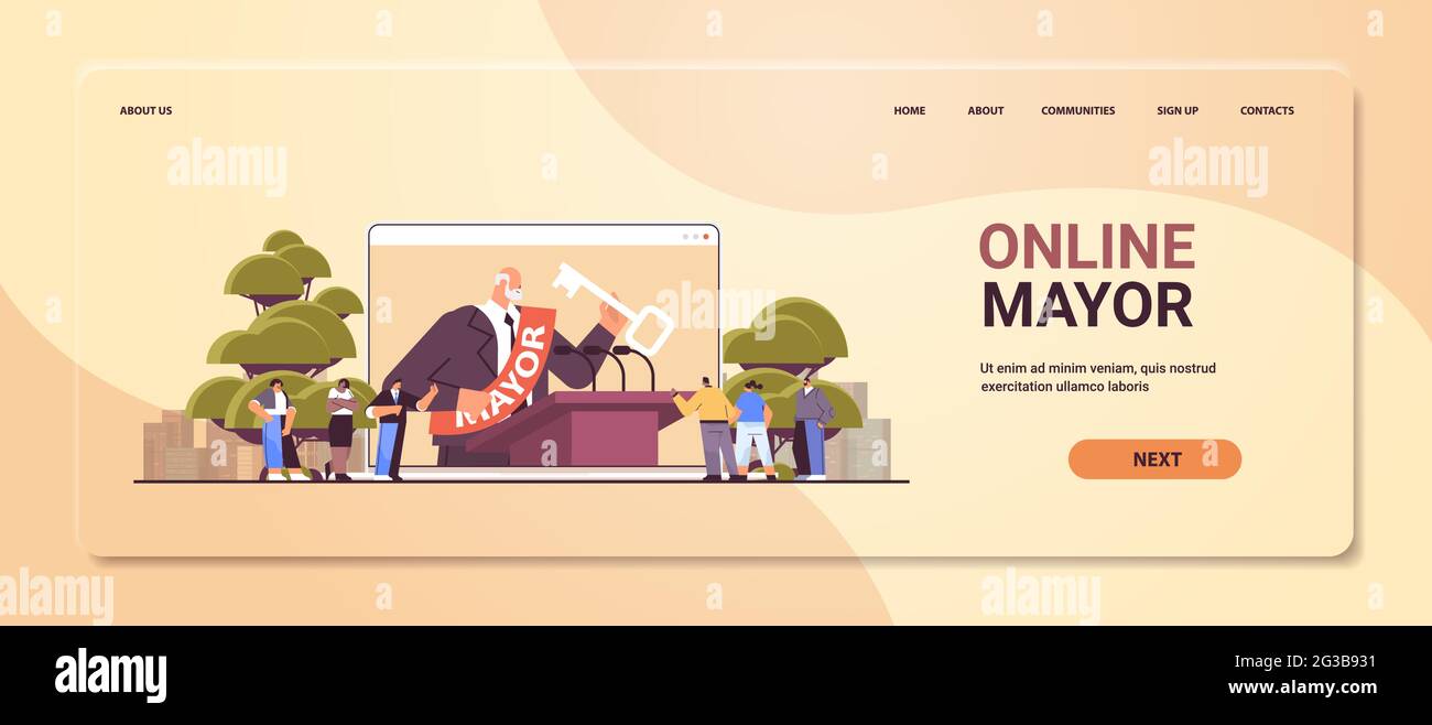 Senior mayor Stock Vector Images - Alamy