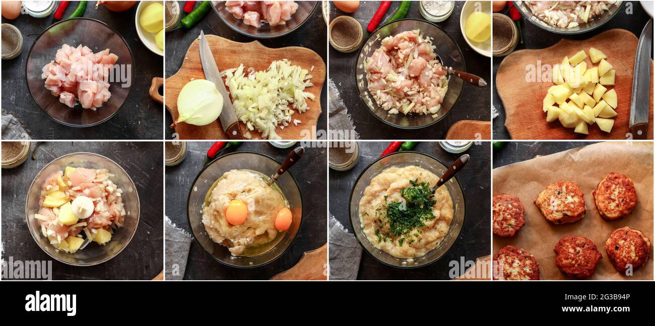 Step by step collage hi-res stock photography and images - Alamy