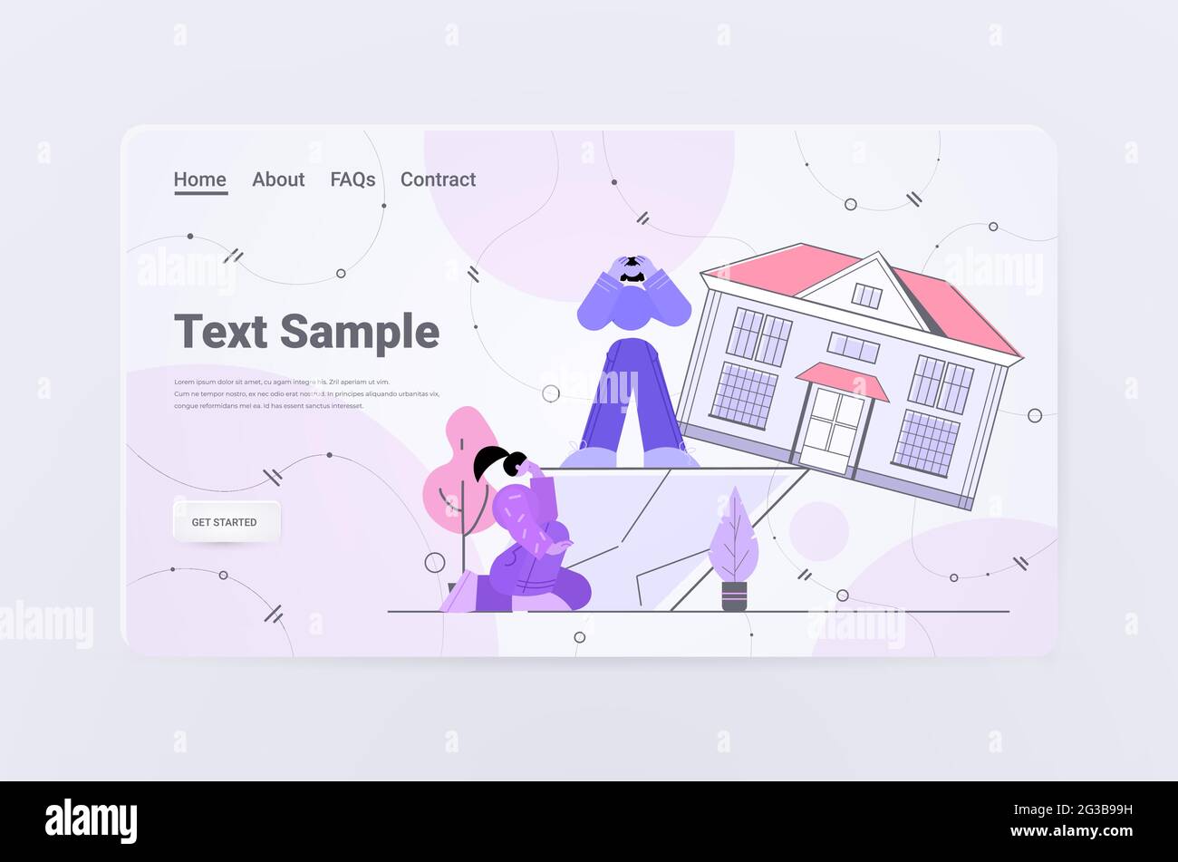 House falling down cliff Stock Vector Images - Alamy