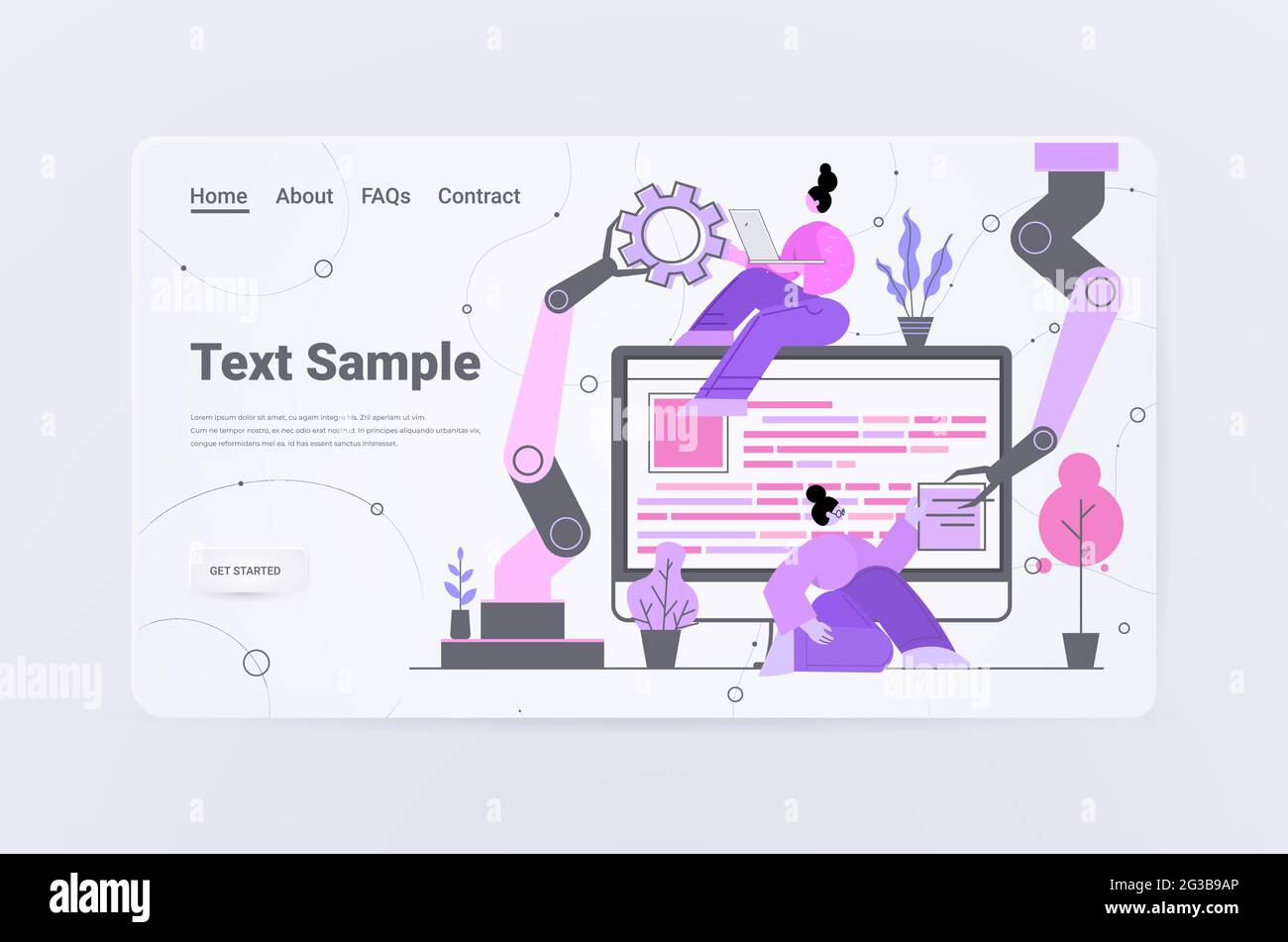 Robotic designer Stock Vector Images - Alamy