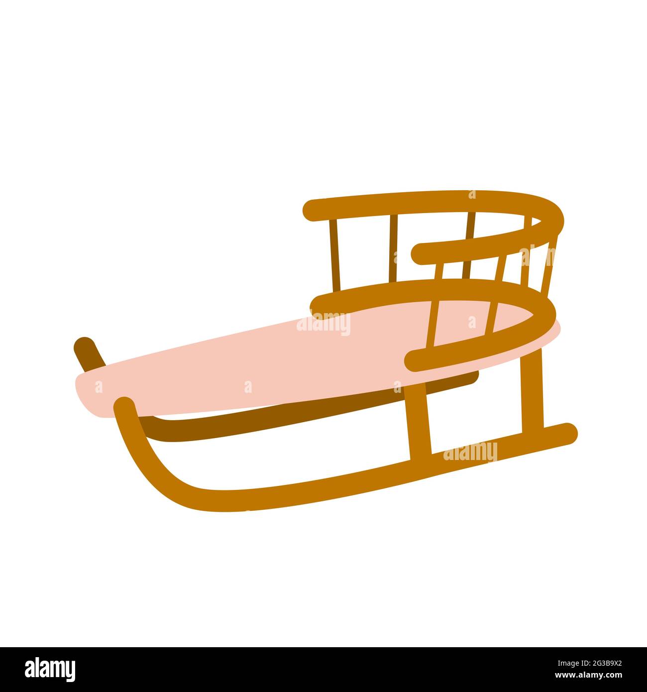 cartoon sleds for children. Winter mode of transport Stock Vector Image ...