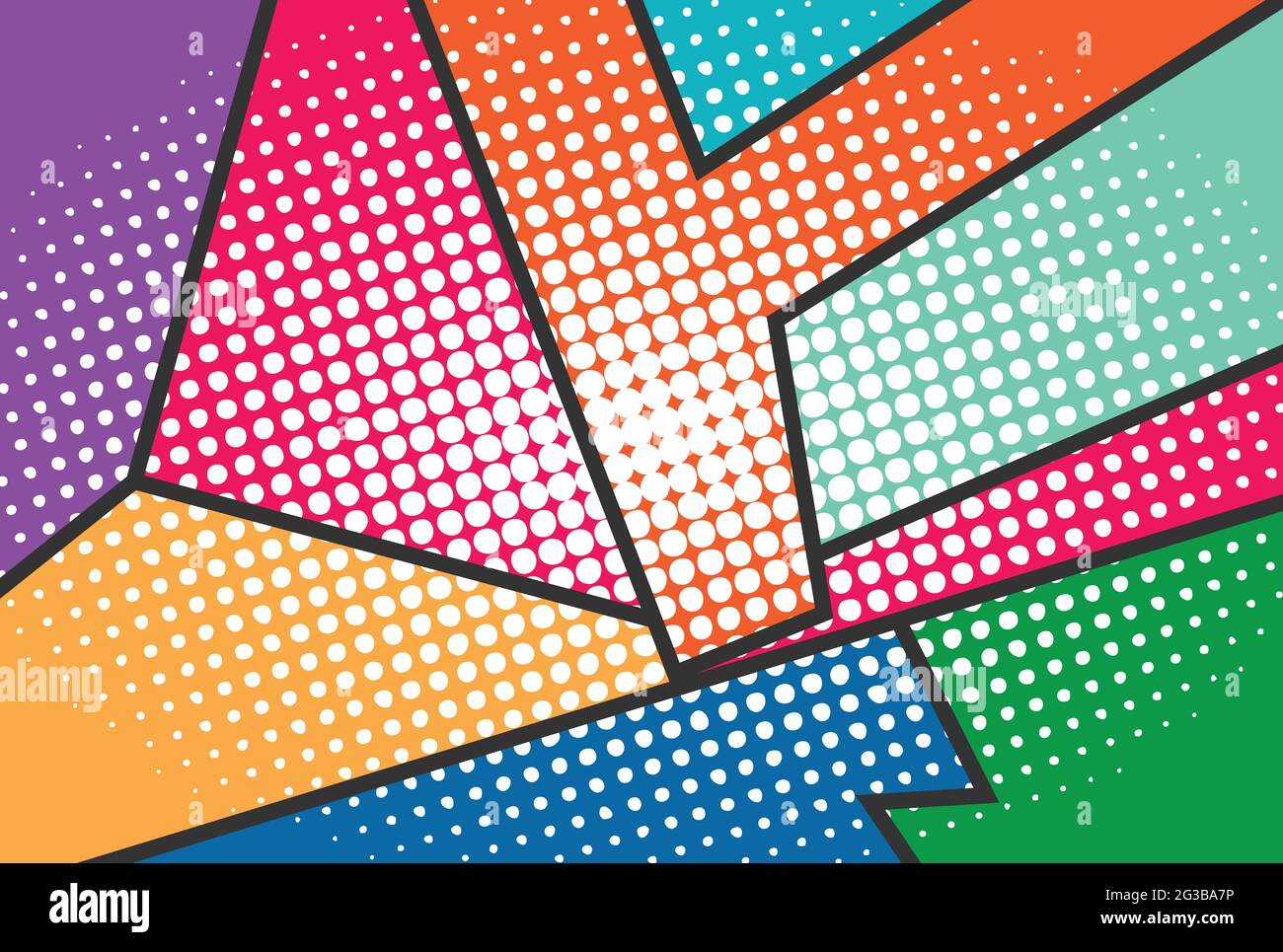 Comic style background. Design element for poster, card, banner, comic ...