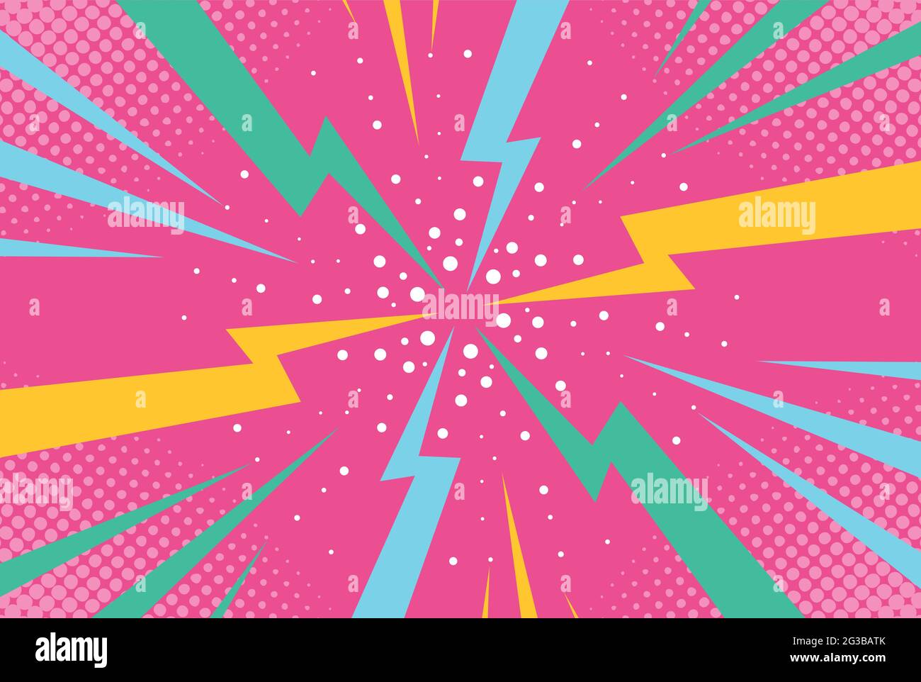 Comic style background. Design element for poster, card, banner, comic ...