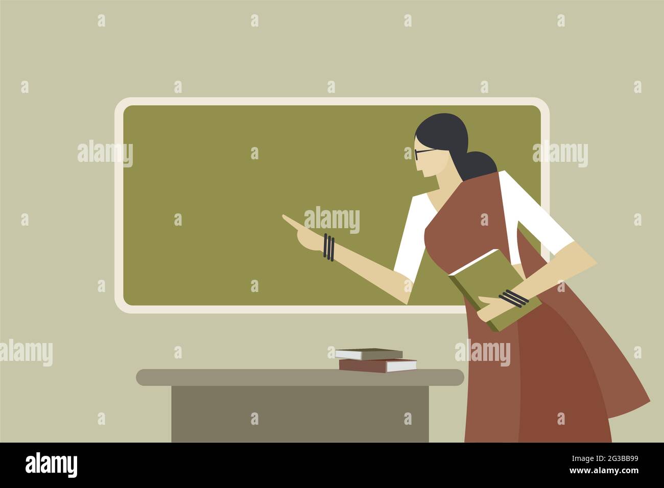 Typical school classroom Stock Vector Images - Alamy