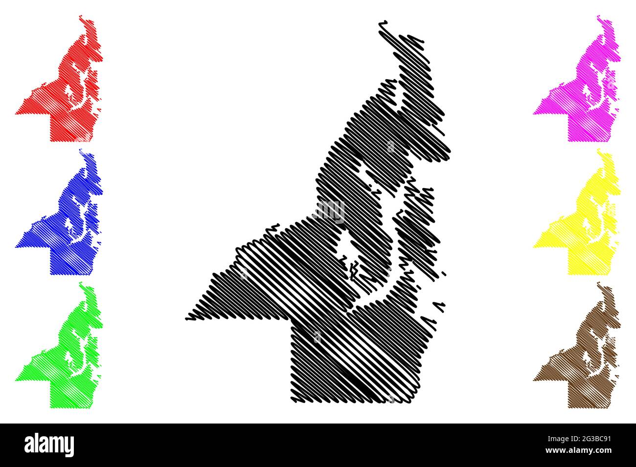 Orchard washington state map Stock Vector Images - Alamy