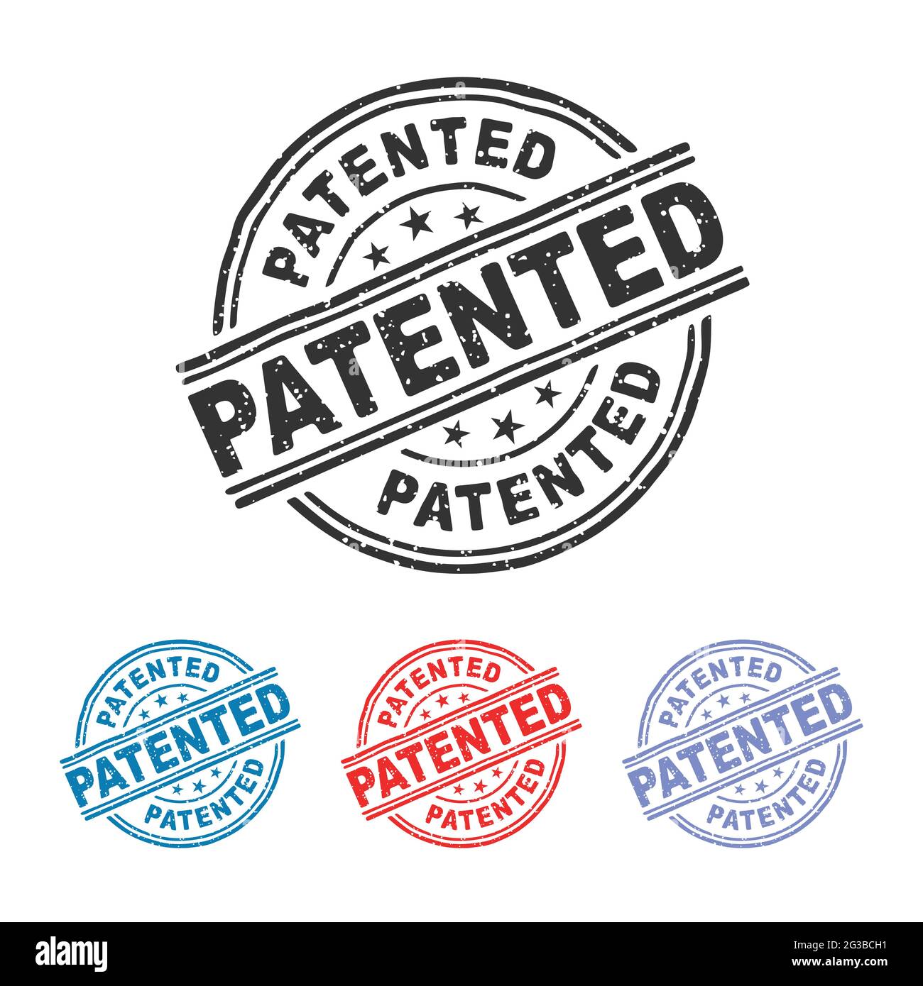 Patented Rubber Stamp. Patented Stamp Seal, Patented Vintage Rubber ...