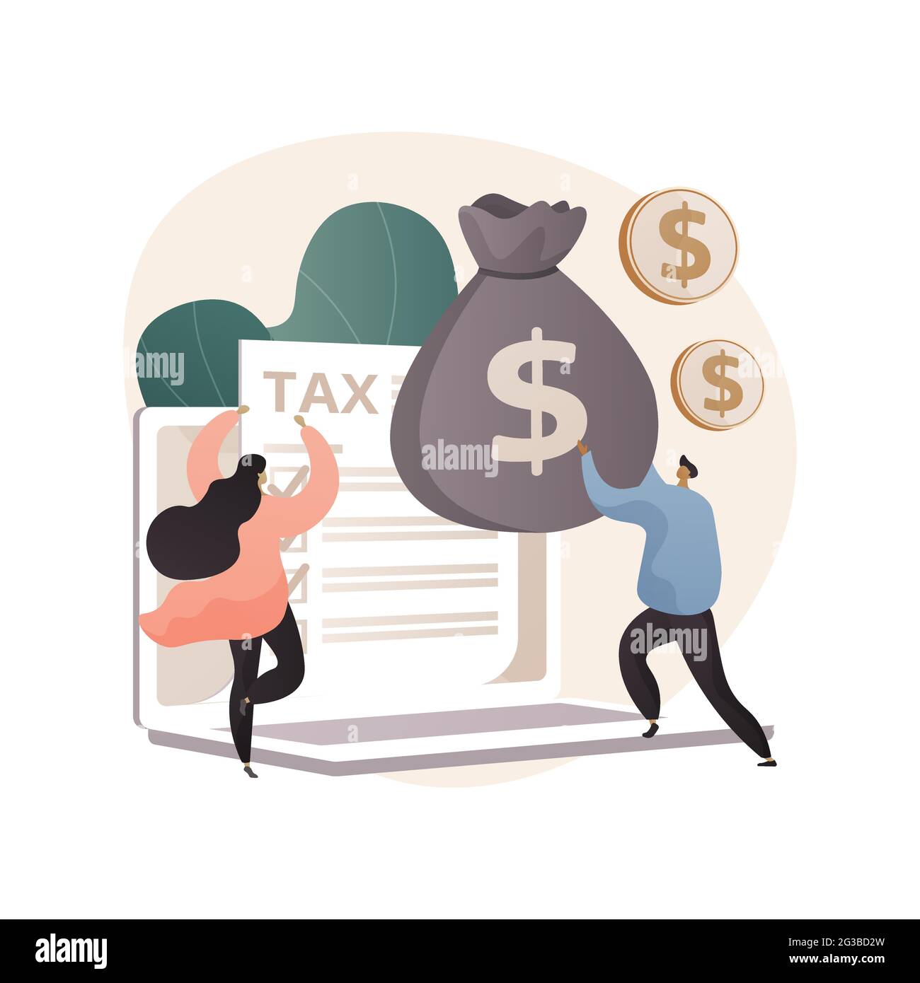 Claim your documents abstract concept vector illustration Stock Vector ...