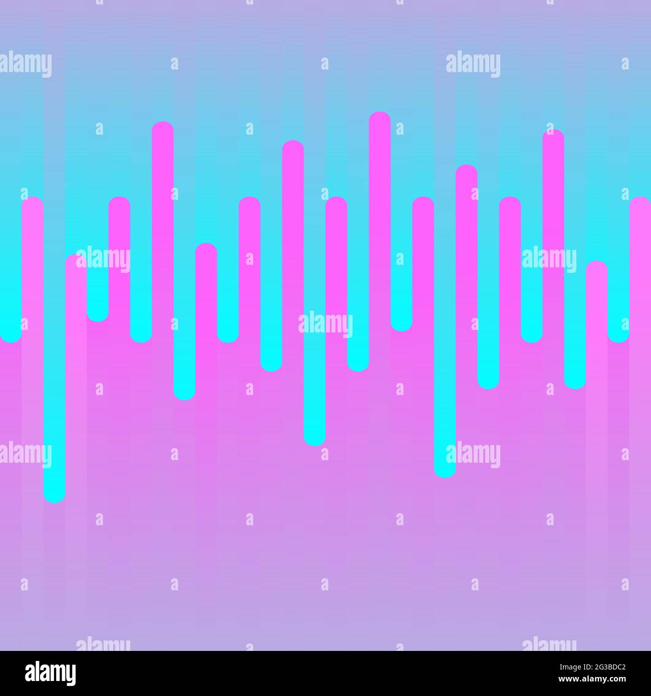 Rounded lines seamless pattern. Pink and blue gradient parallel lines ...