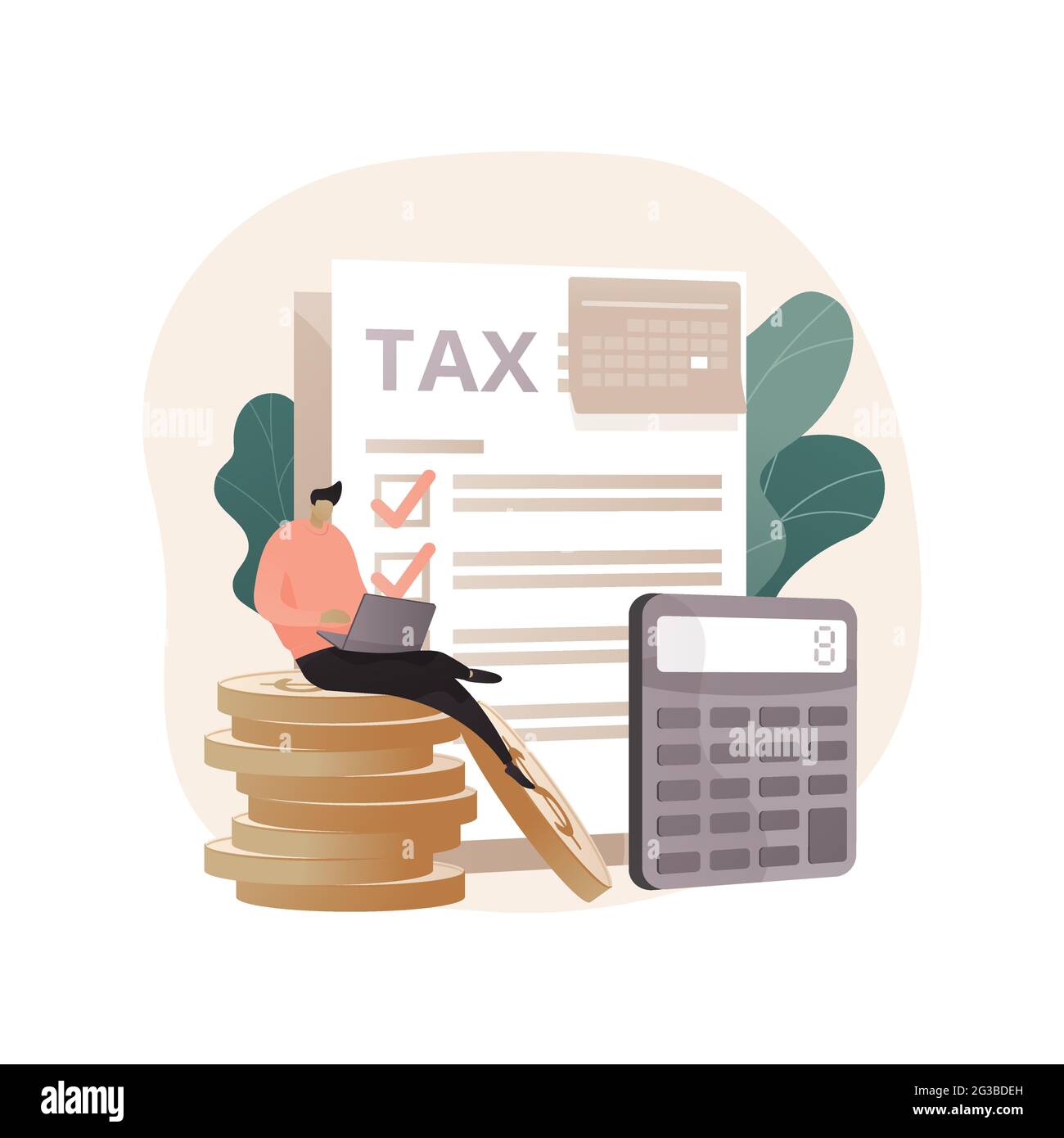 Expense calculation Stock Vector Images - Alamy