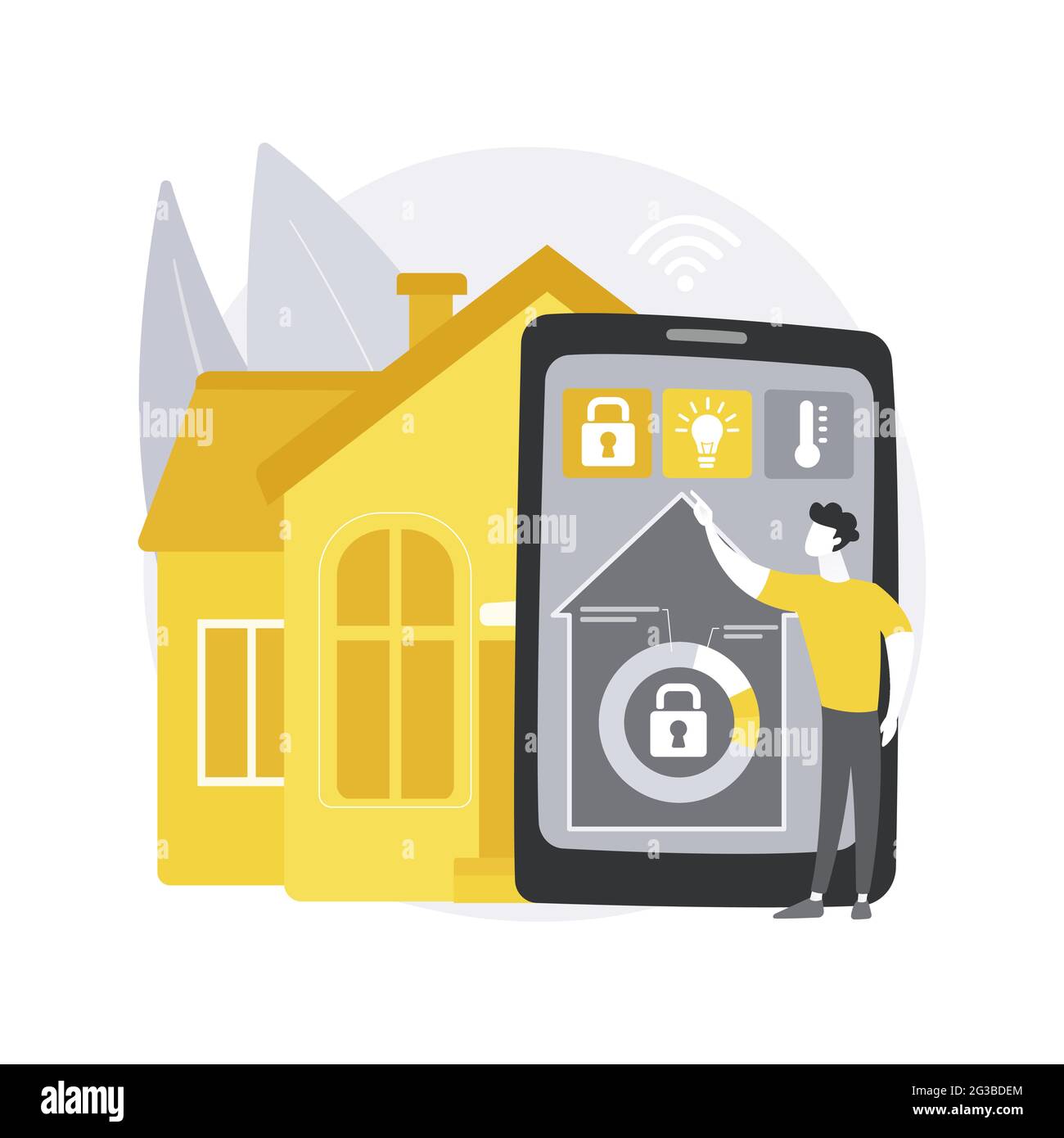 Smart home 2.0 abstract concept vector illustration Stock Vector Image ...