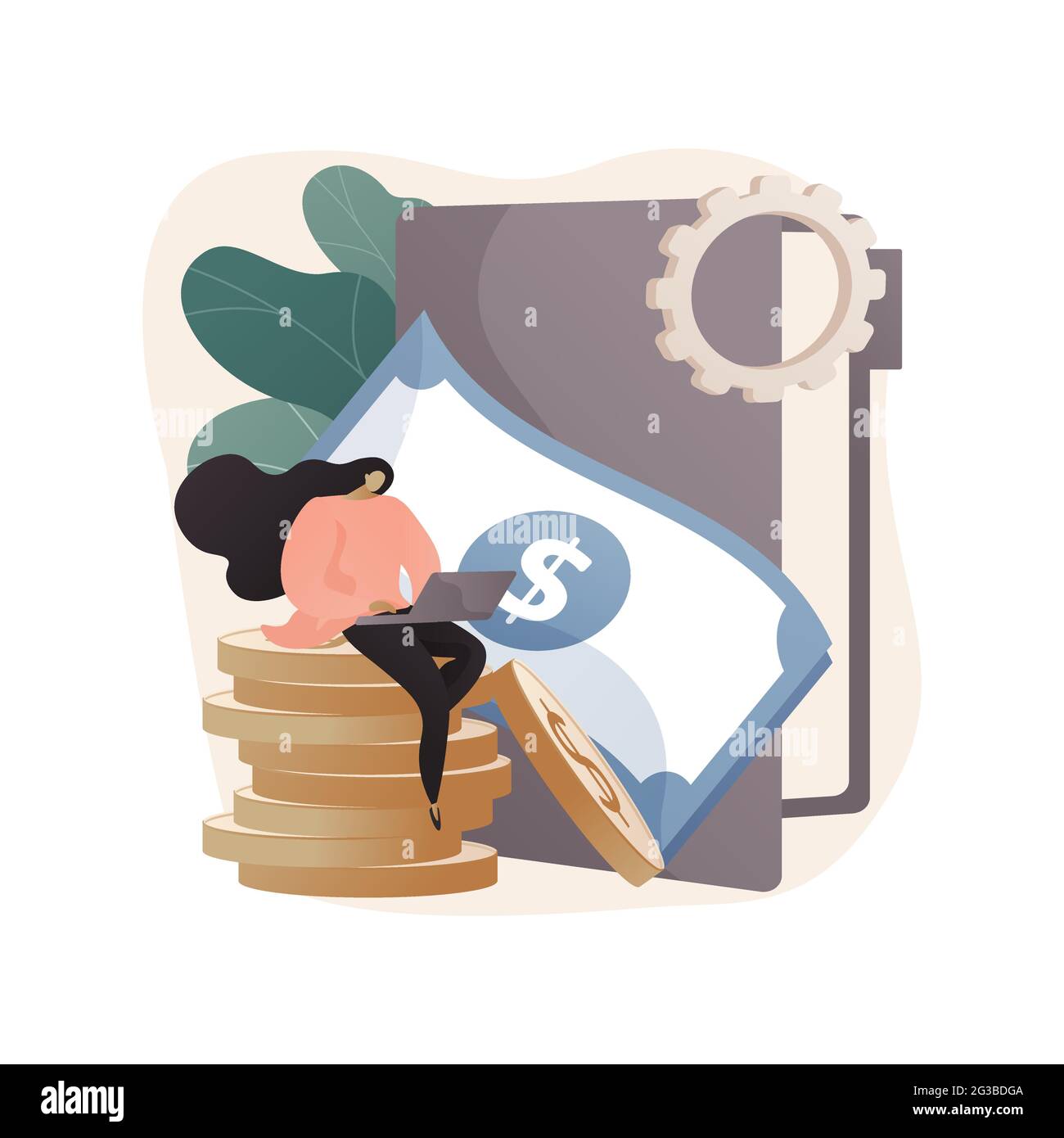 Report your income abstract concept vector illustration Stock Vector ...