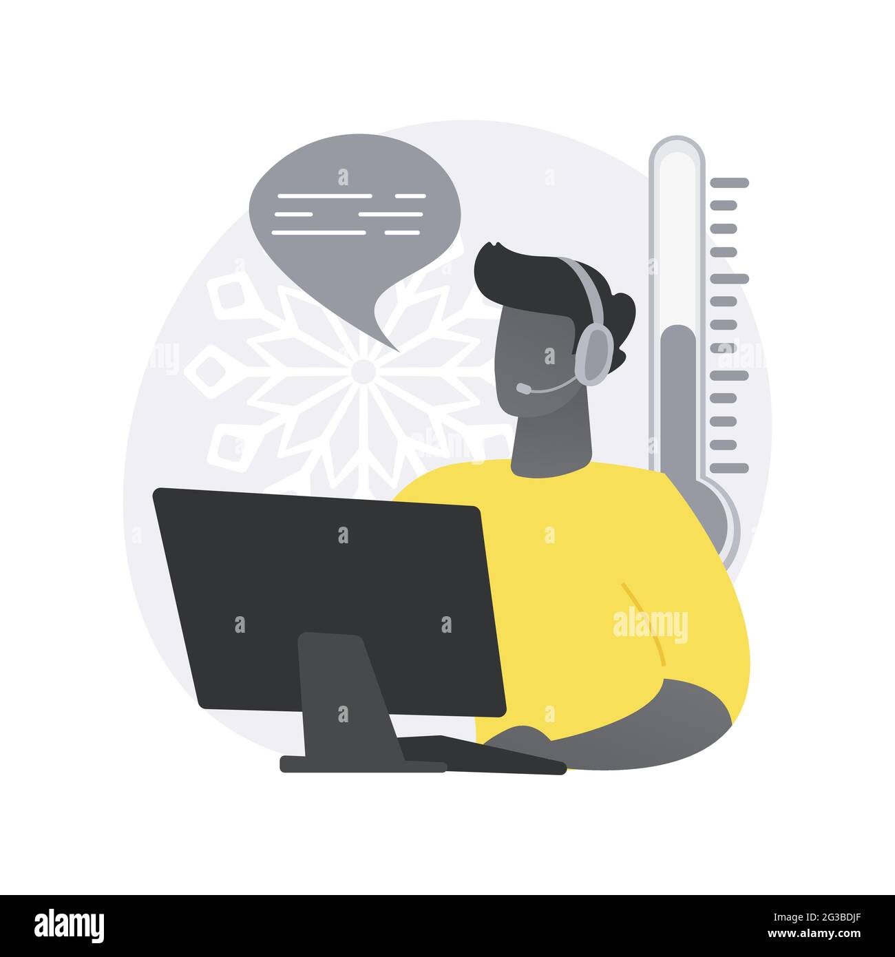 Cold calling abstract concept vector illustration Stock Vector Image ...