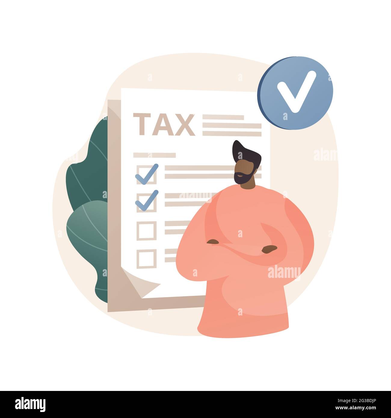 Personal income tax abstract concept vector illustration Stock Vector ...