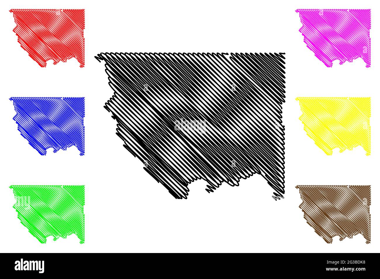 Map of omak washington state Stock Vector Images - Alamy