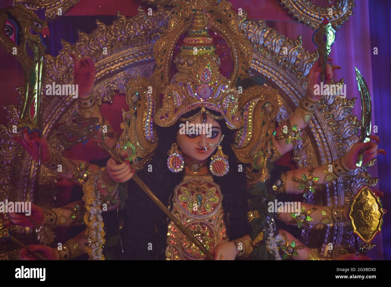 Bengali Durga Pooja at Navratri festival Stock Photo - Alamy