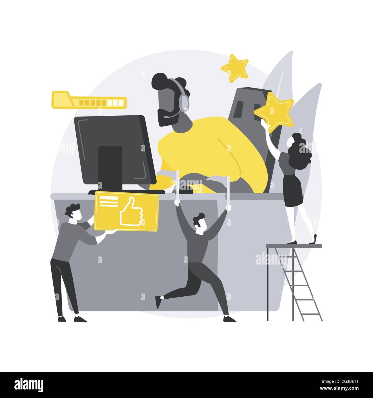 Esport fans abstract concept vector illustration Stock Vector Image ...