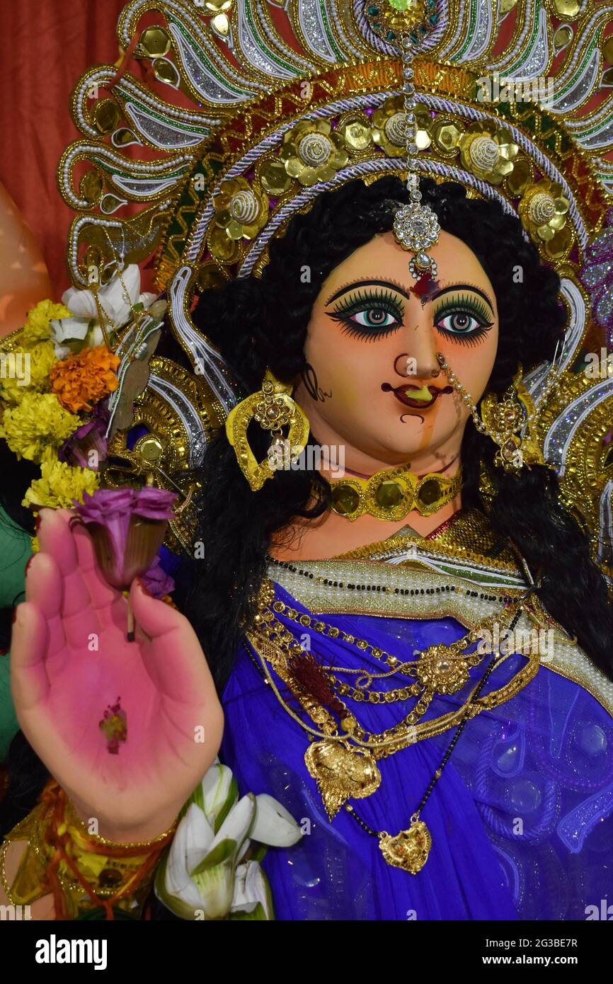 Bengali Durga Pooja at Navratri festival Stock Photo - Alamy