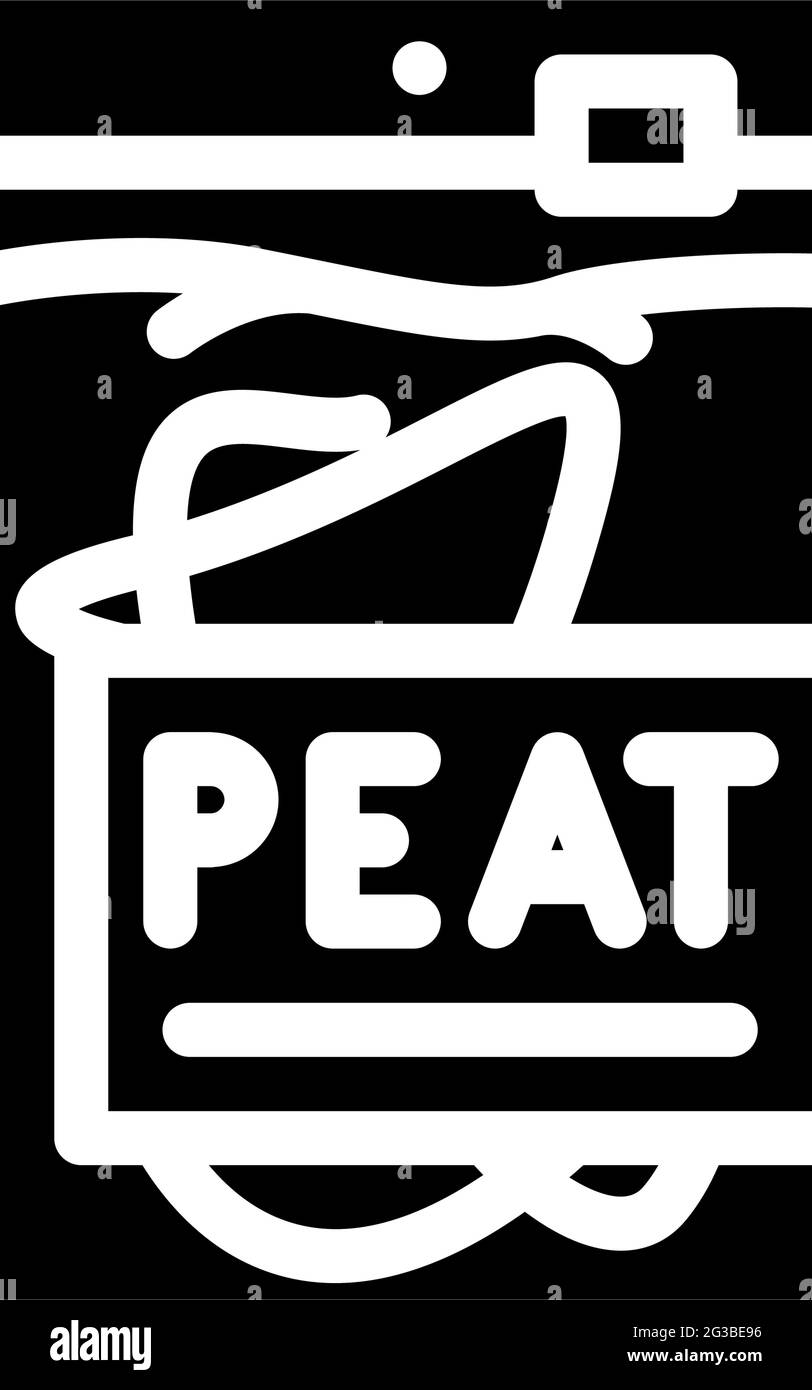 sachet bag peat glyph icon vector illustration Stock Vector Image & Art ...