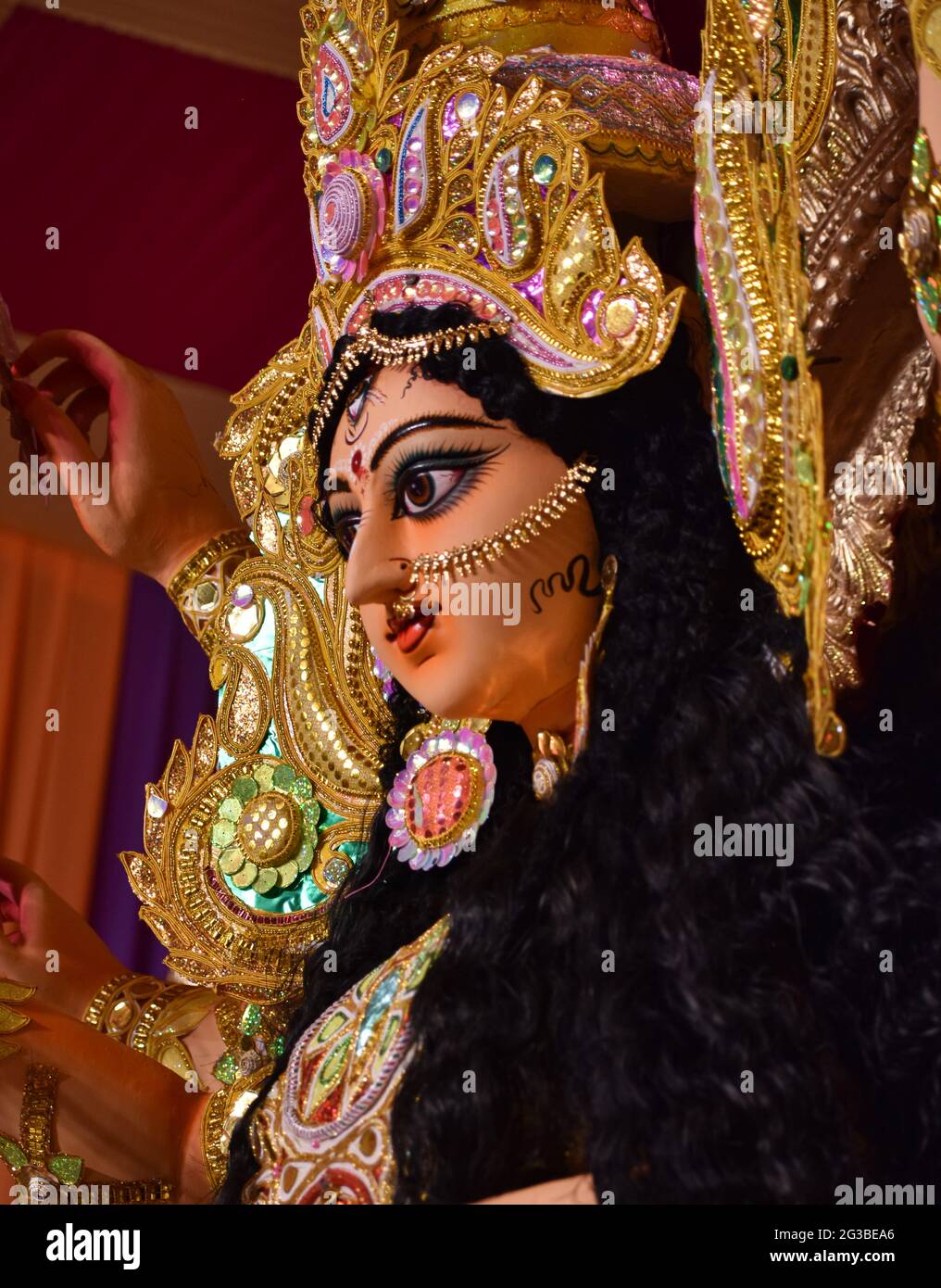 Bengali Durga Pooja at Navratri festival Stock Photo - Alamy