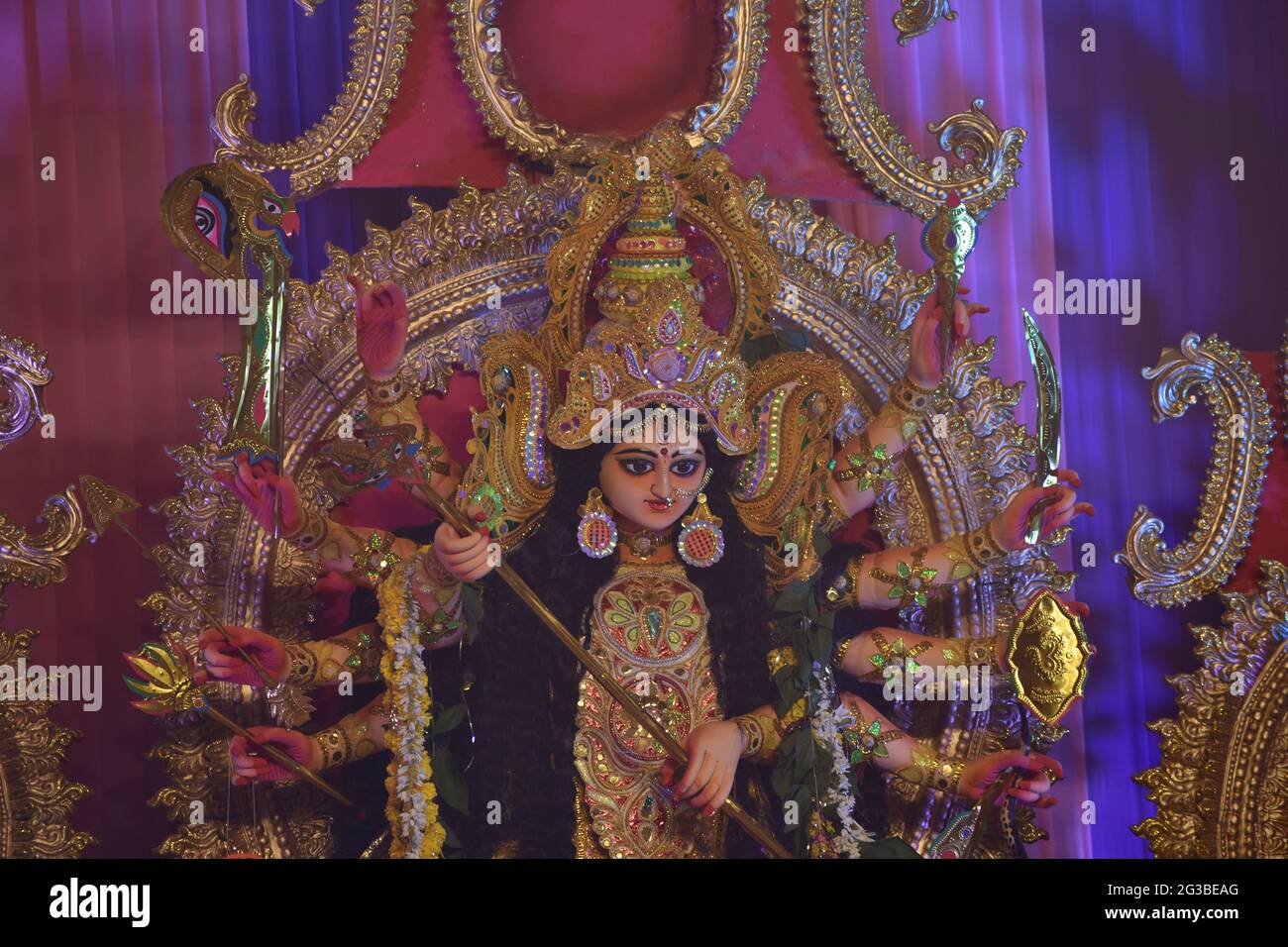 Bengali Durga Pooja at Navratri festival Stock Photo - Alamy