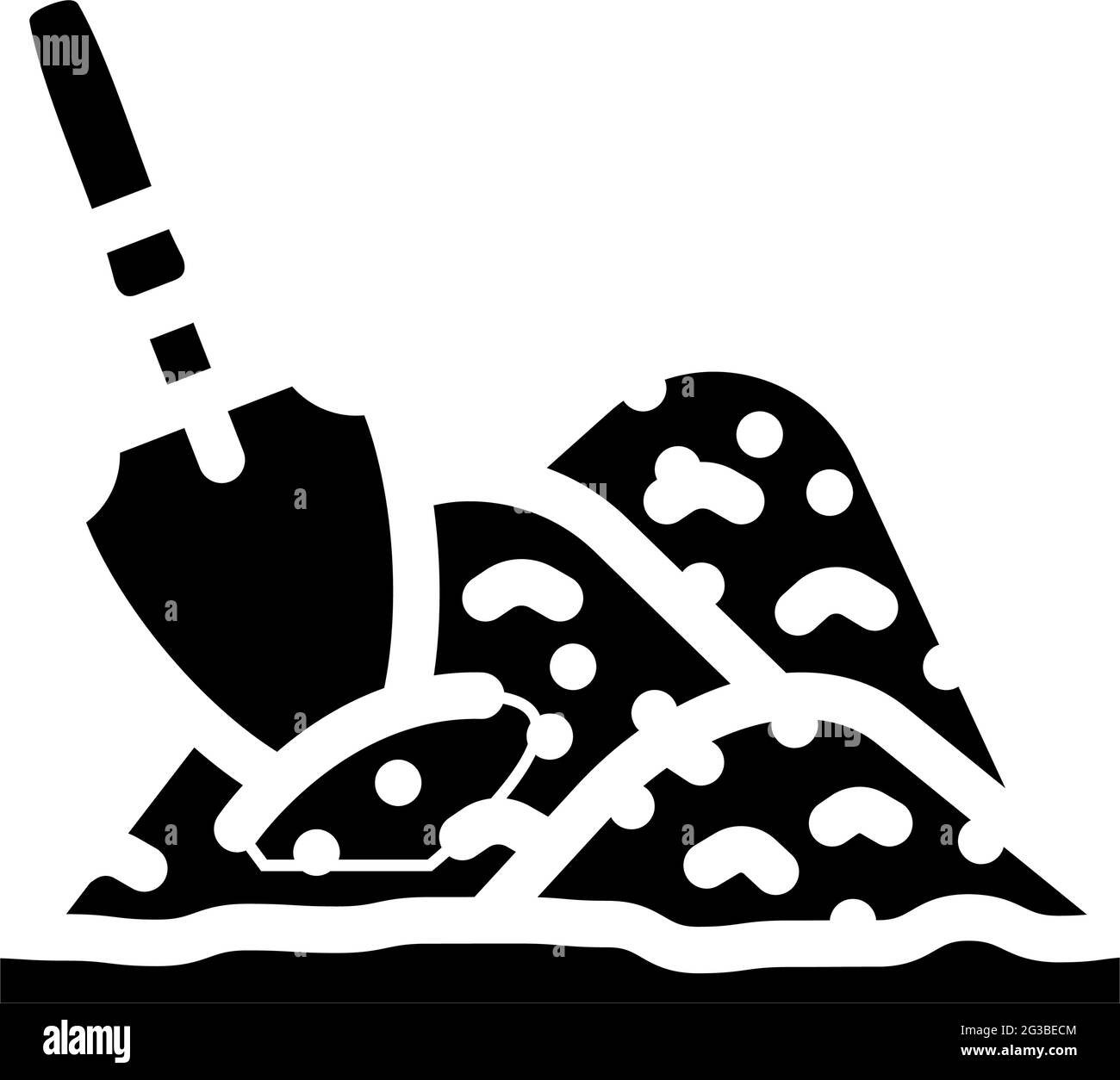 Seedling tablet peat glyph icon hi-res stock photography and images - Alamy