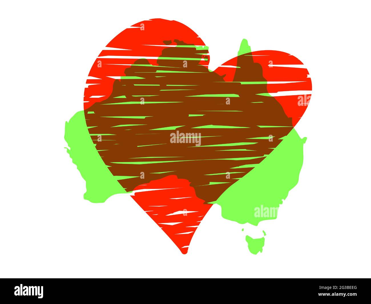 Save Australia vector illustration. Australia continent green ...