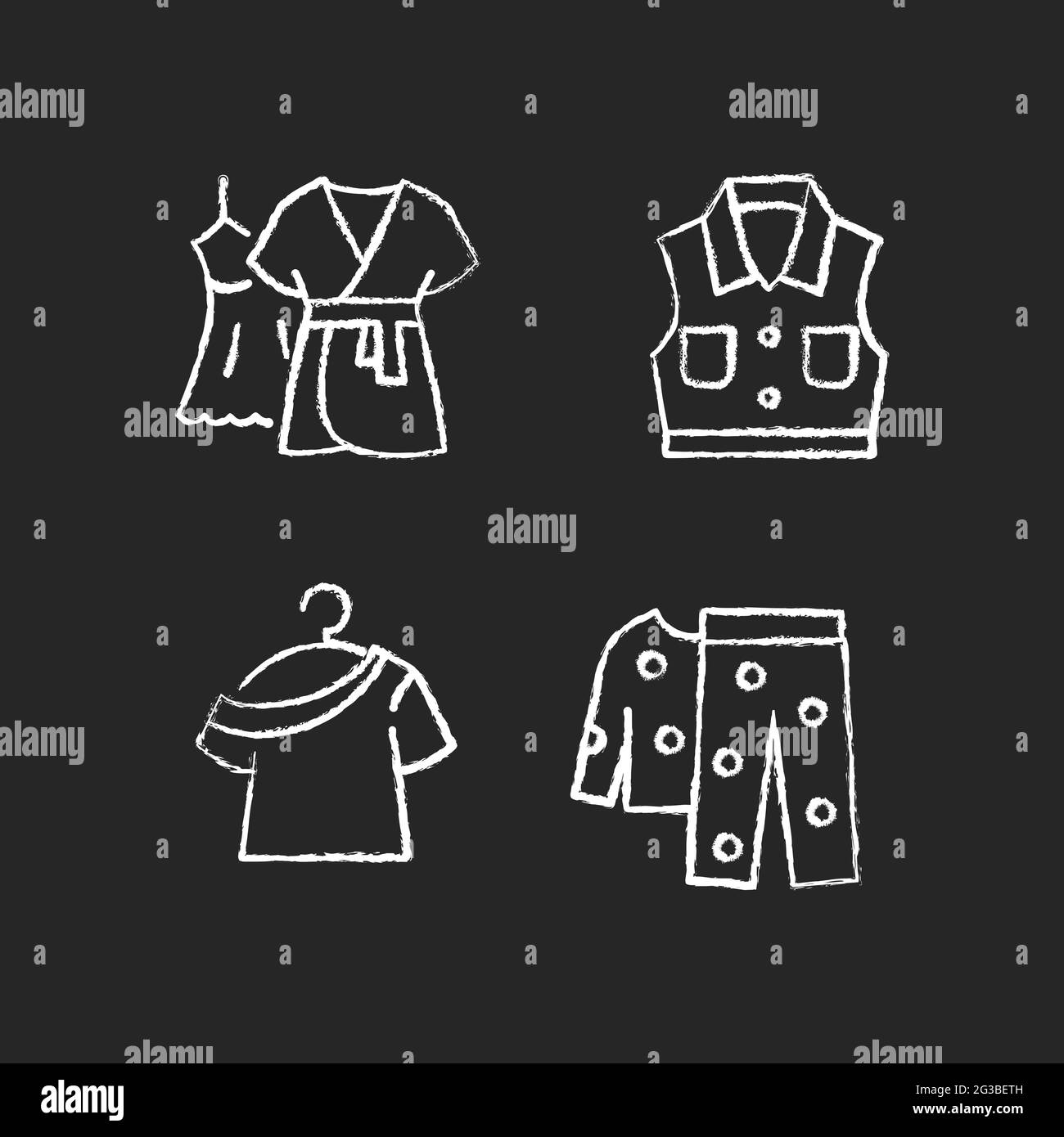 Set of pajamas Black and White Stock Photos & Images - Alamy