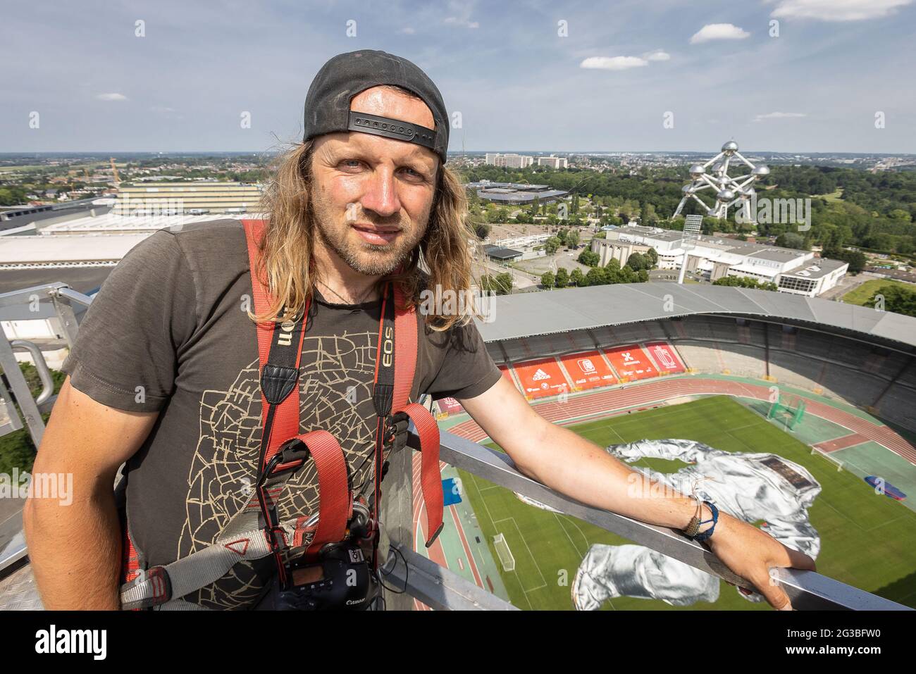 Wim Tellier poses for the photographer during the reveal of 'Closer ...