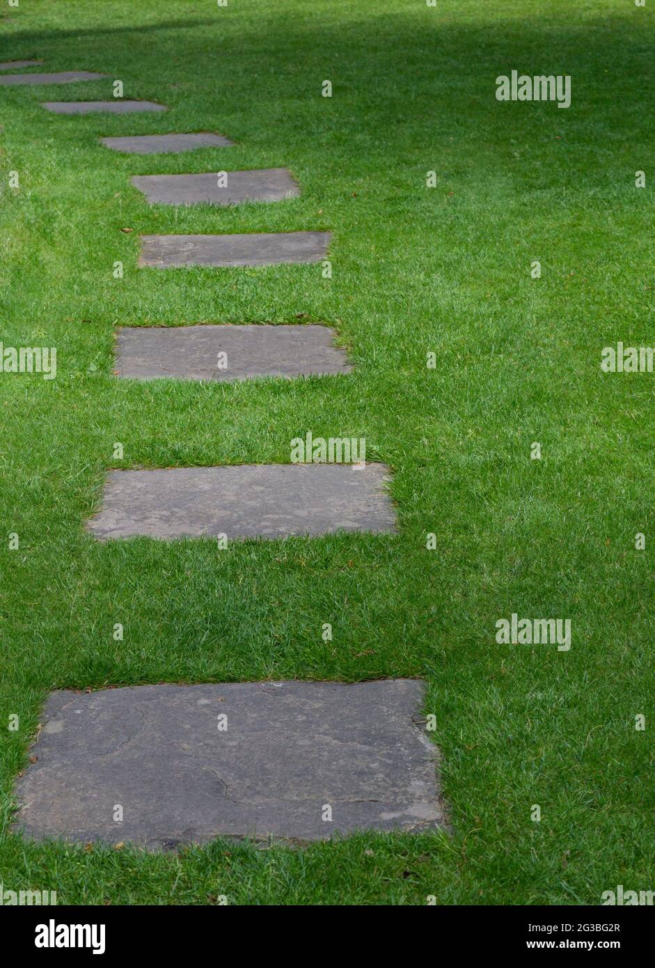 Stone Slabs In Grass
