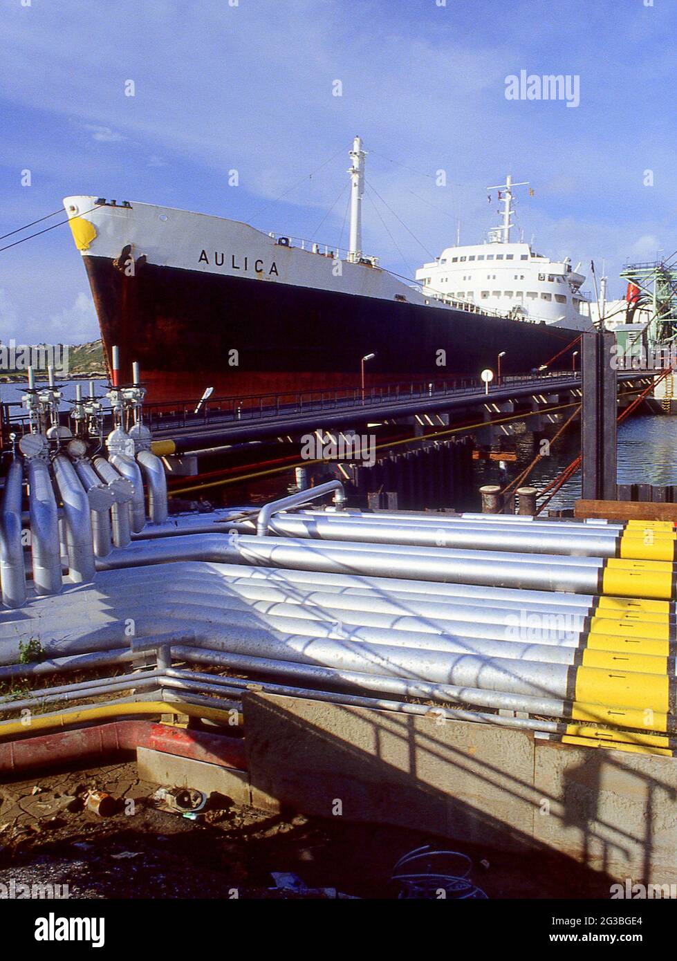 The SS Aulica, a Shell Oil Tanker at the Terminal in San Juan, PR Stock ...