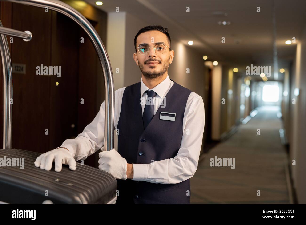 Holding standing smiling transportation uniform hi-res stock ...