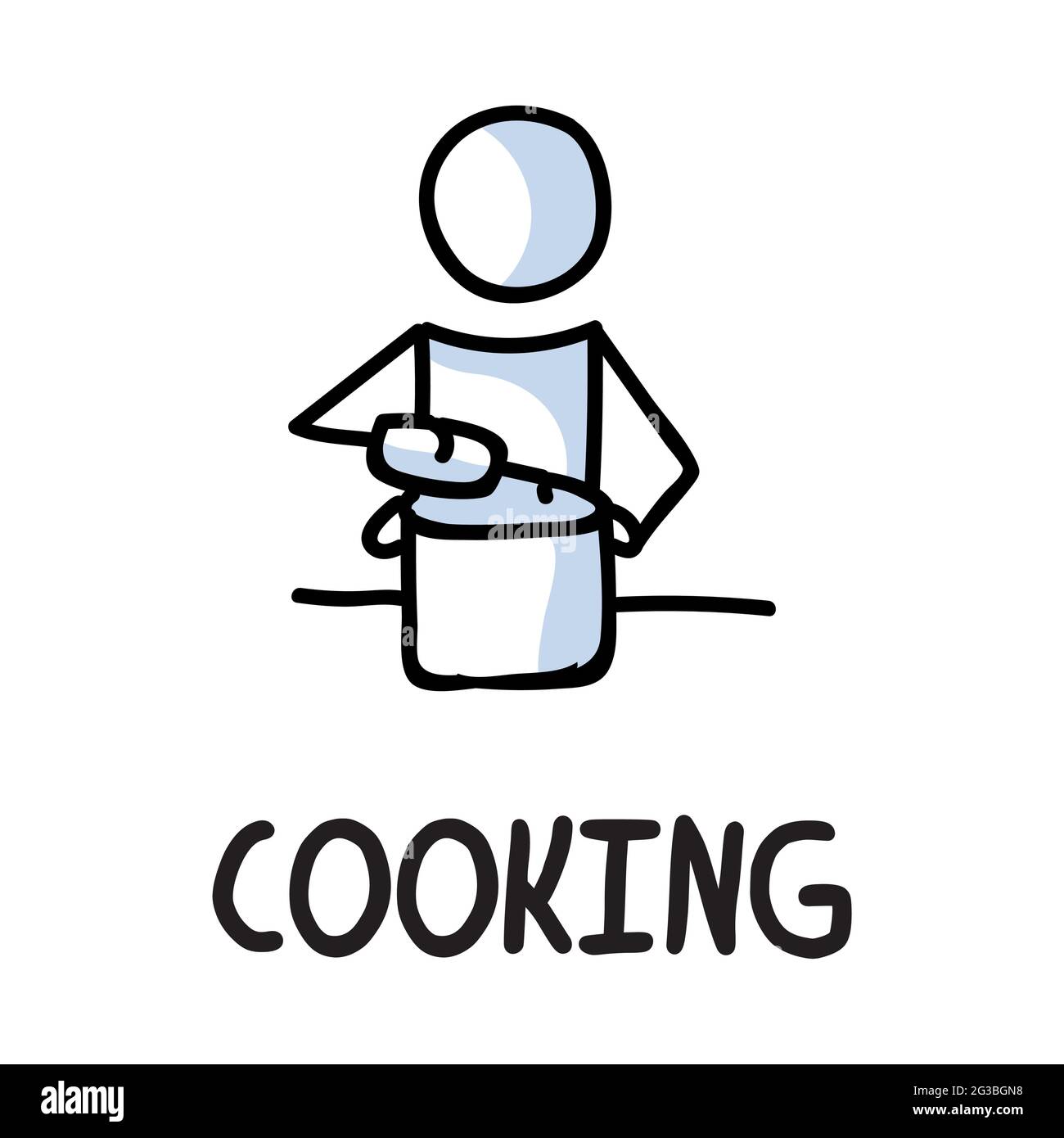 Stickman chef hi-res stock photography and images - Alamy