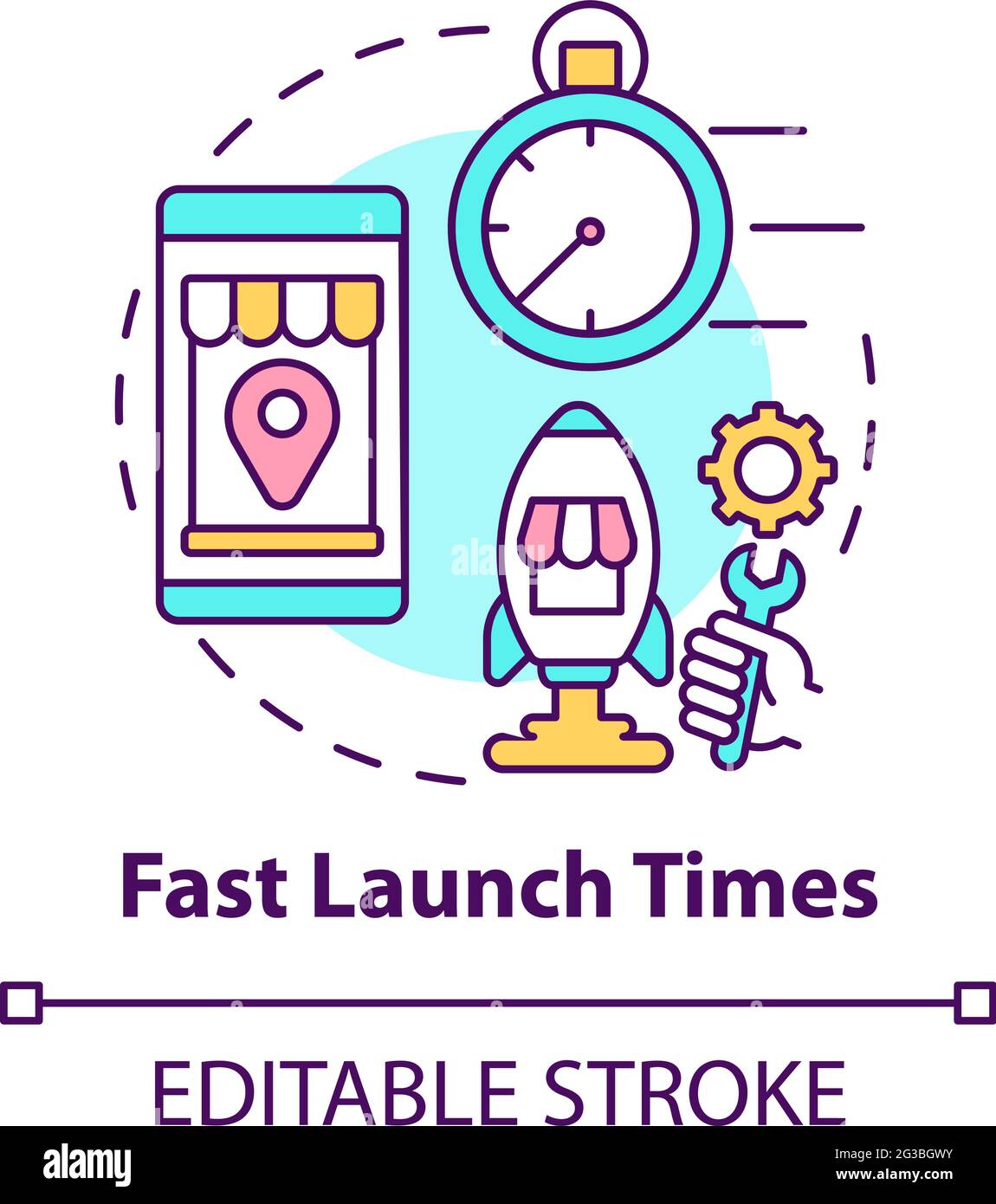 Launch platform Stock Vector Images - Alamy