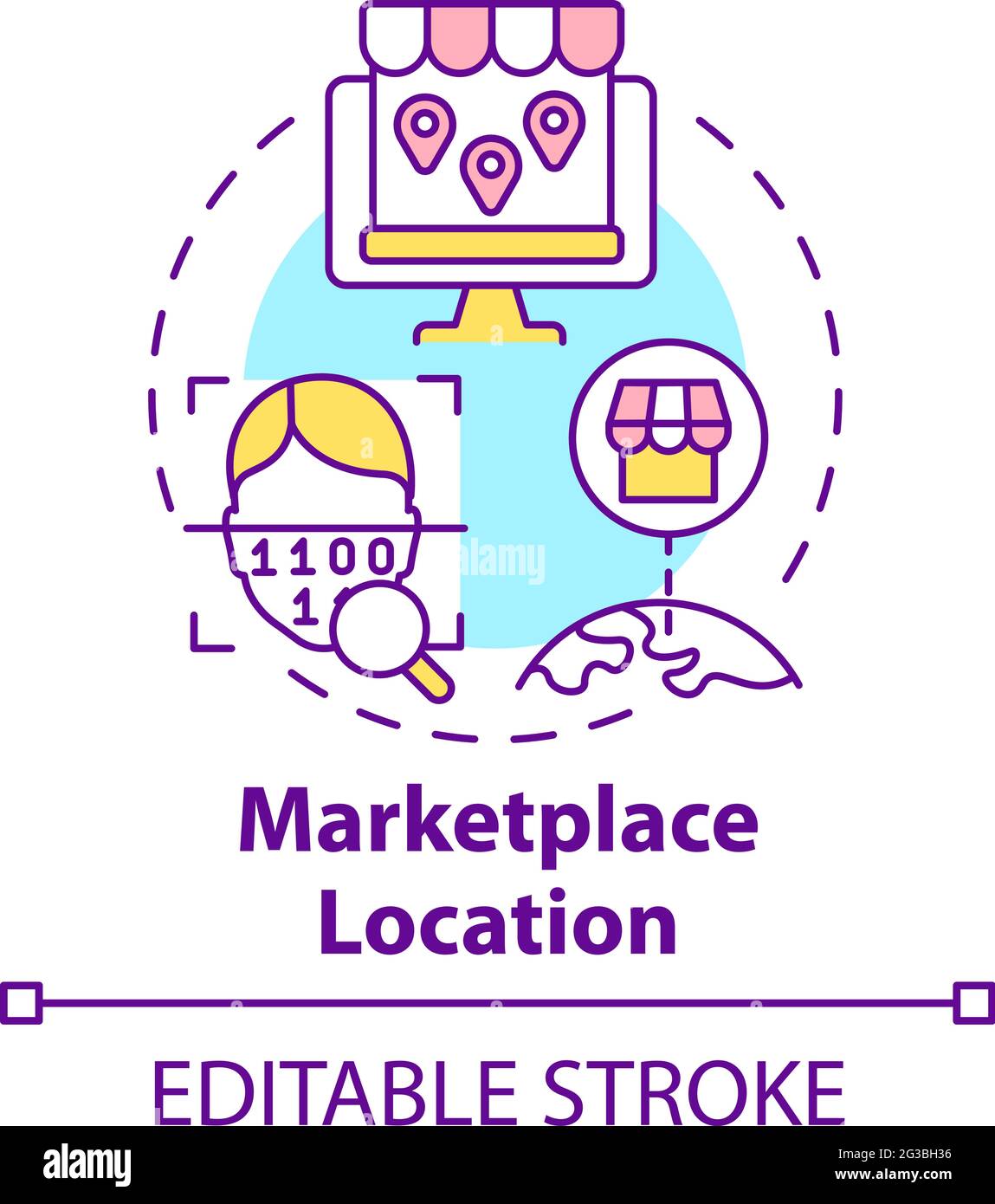 International market place Stock Vector Images - Alamy