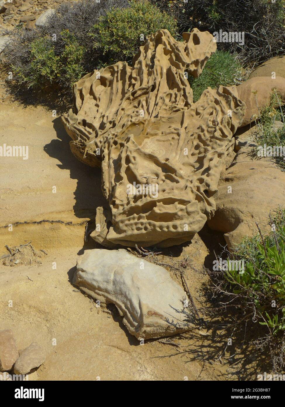Volcanic sedimentary formations in Lemnos island , Aegean , Greece ...