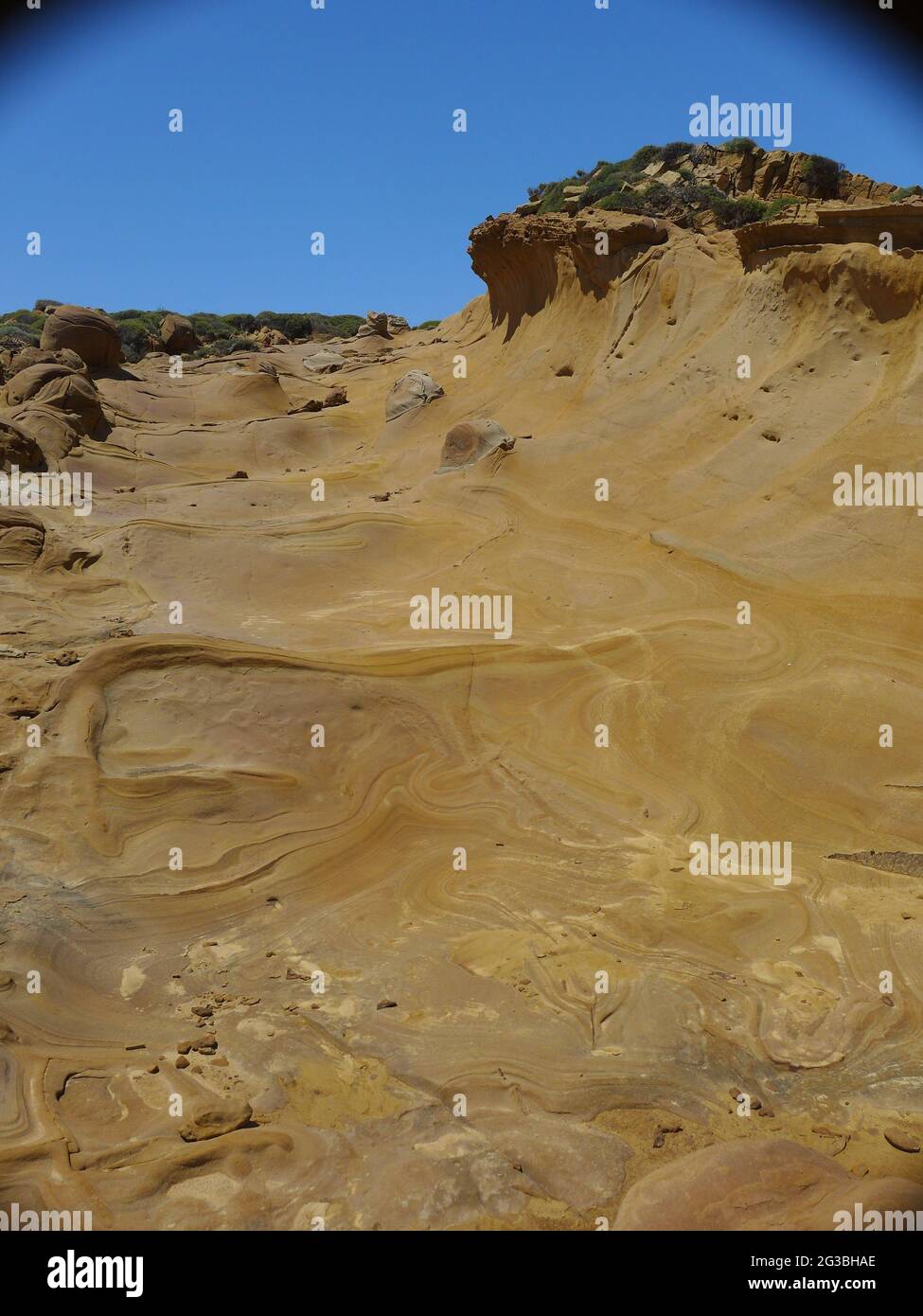 Volcanic sedimentary formations in Lemnos island , Aegean , Greece ...