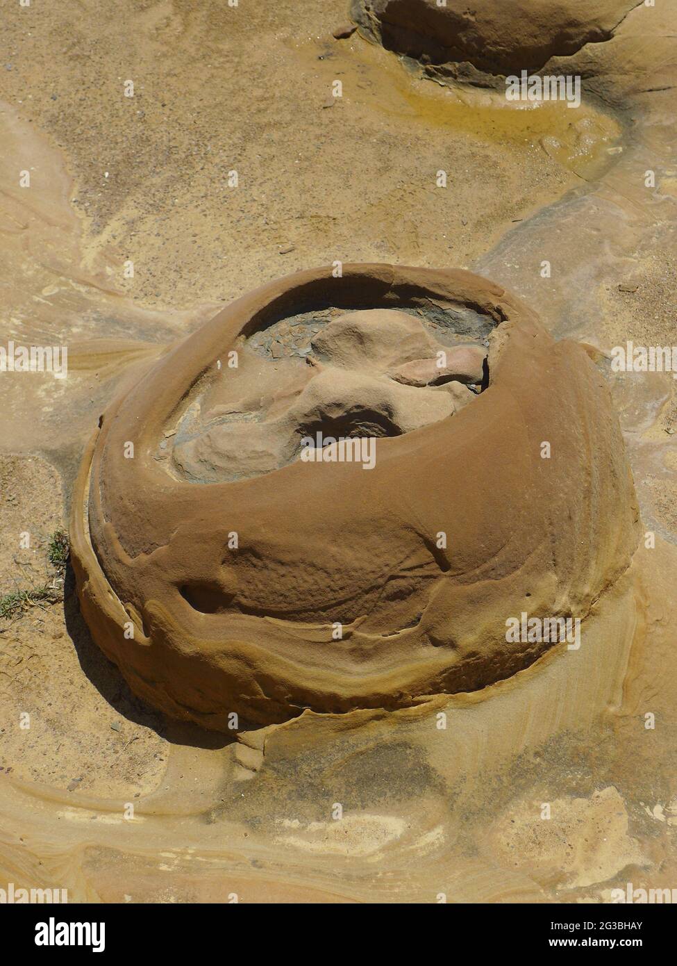 Volcanic sedimentary formations in Lemnos island , Aegean , Greece ...