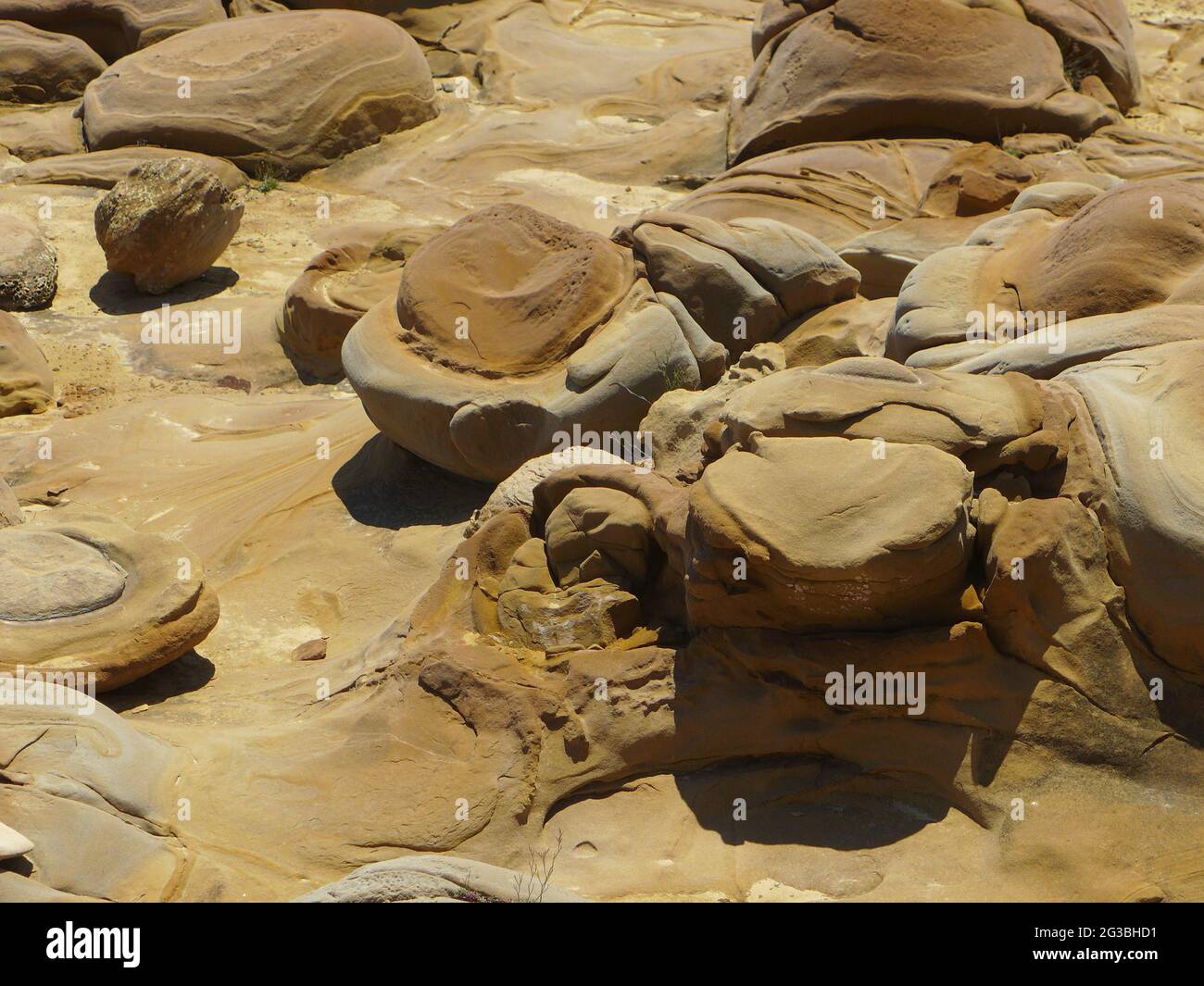 Volcanic sedimentary formations in Lemnos island , Aegean , Greece ...