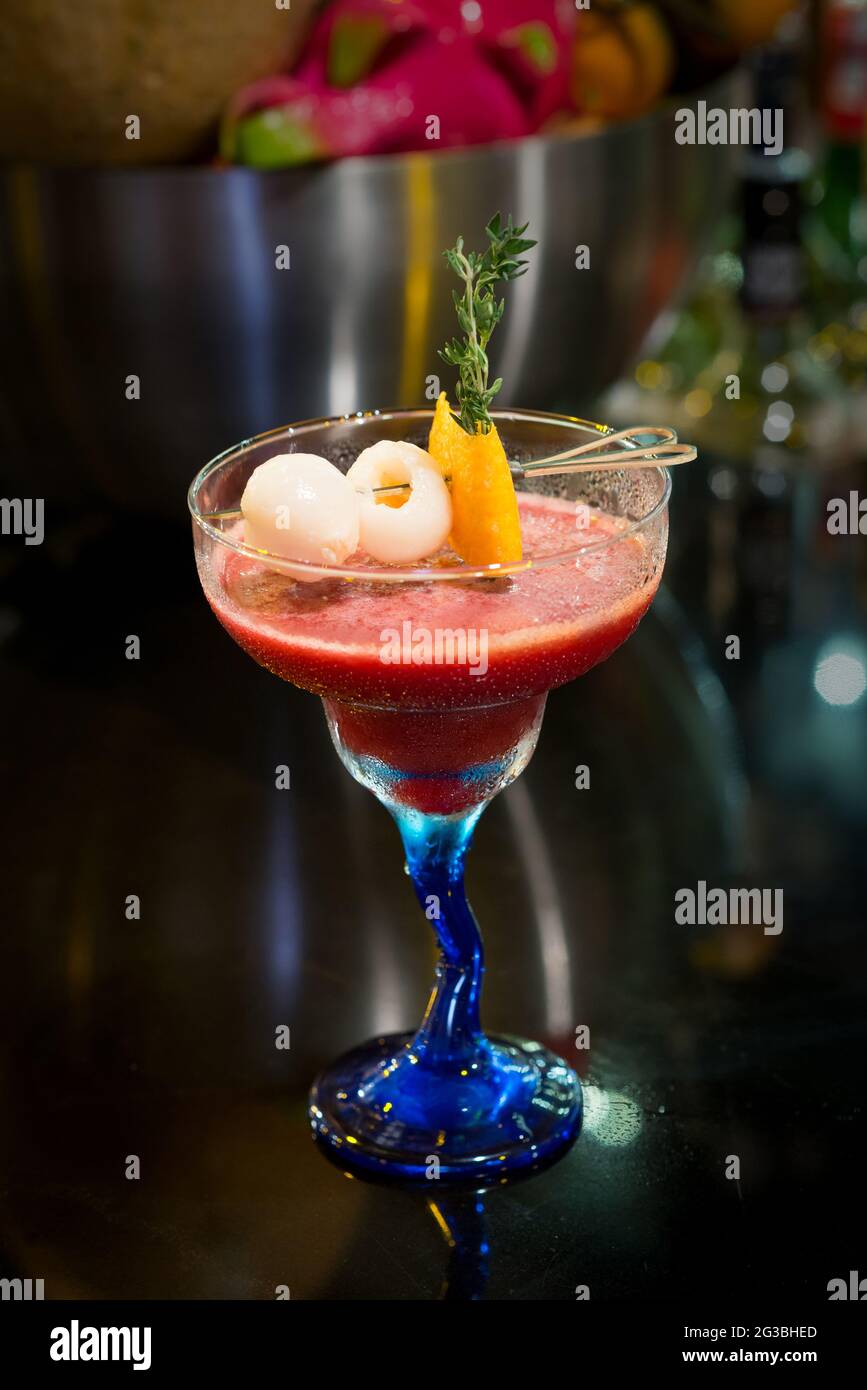 Lychee cocktail fresh fruits hi-res stock photography and images - Alamy