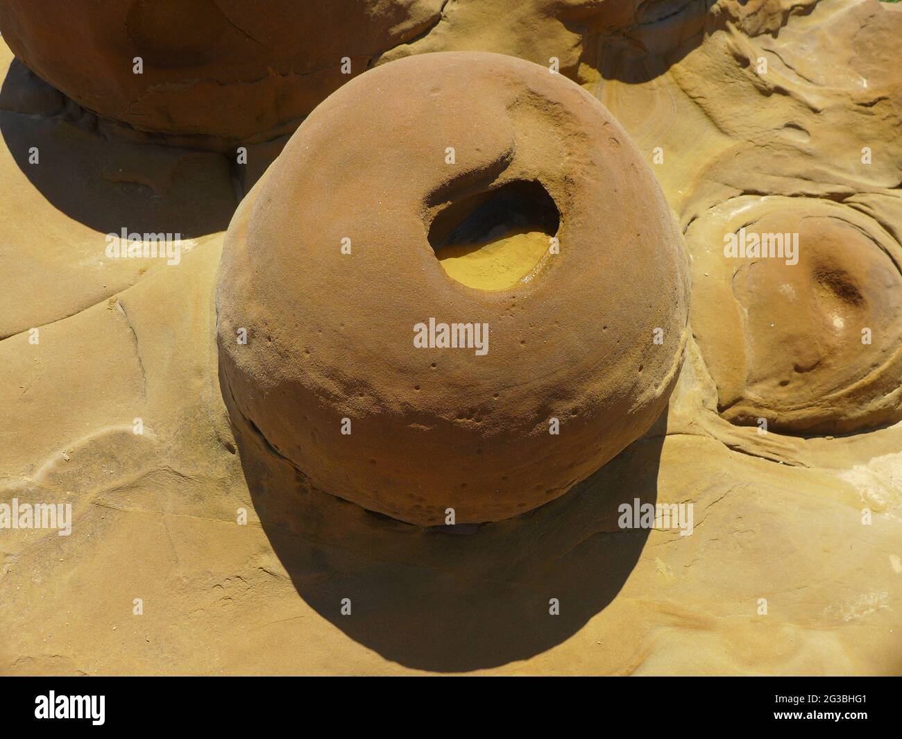 Volcanic sedimentary formations in Lemnos island , Aegean , Greece ...