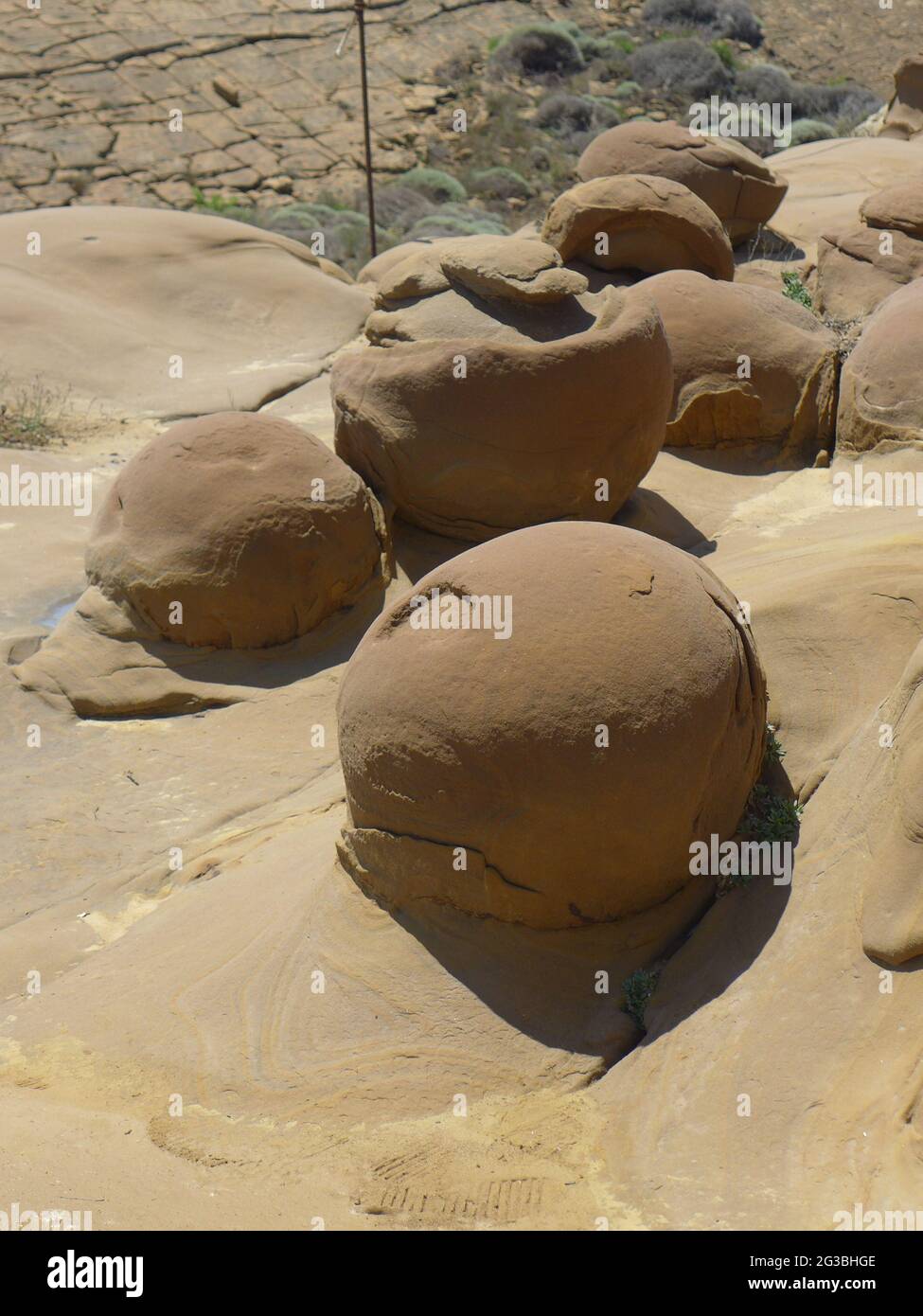 Volcanic sedimentary formations in Lemnos island , Aegean , Greece ...
