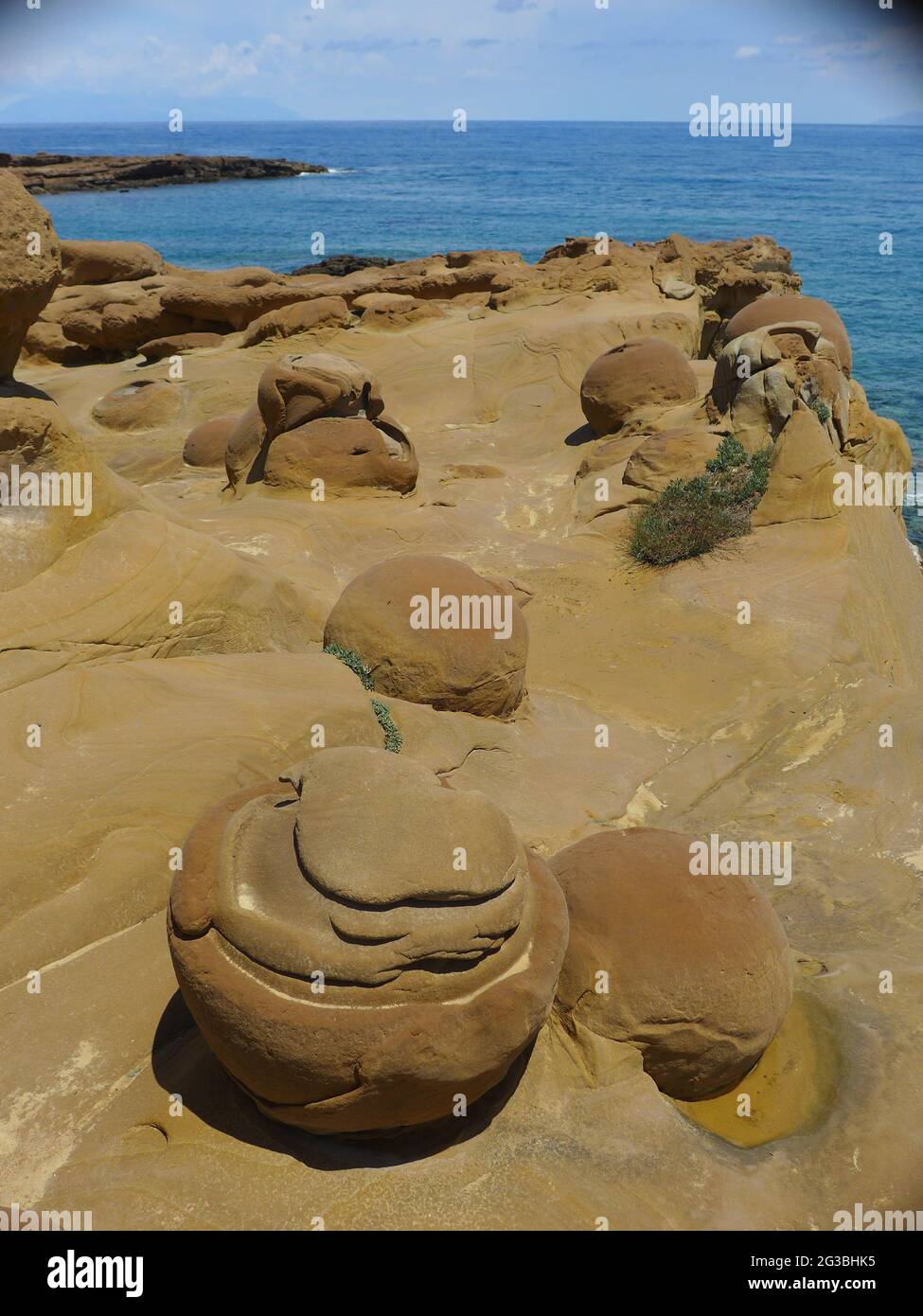 Volcanic sedimentary formations in Lemnos island , Aegean , Greece ...