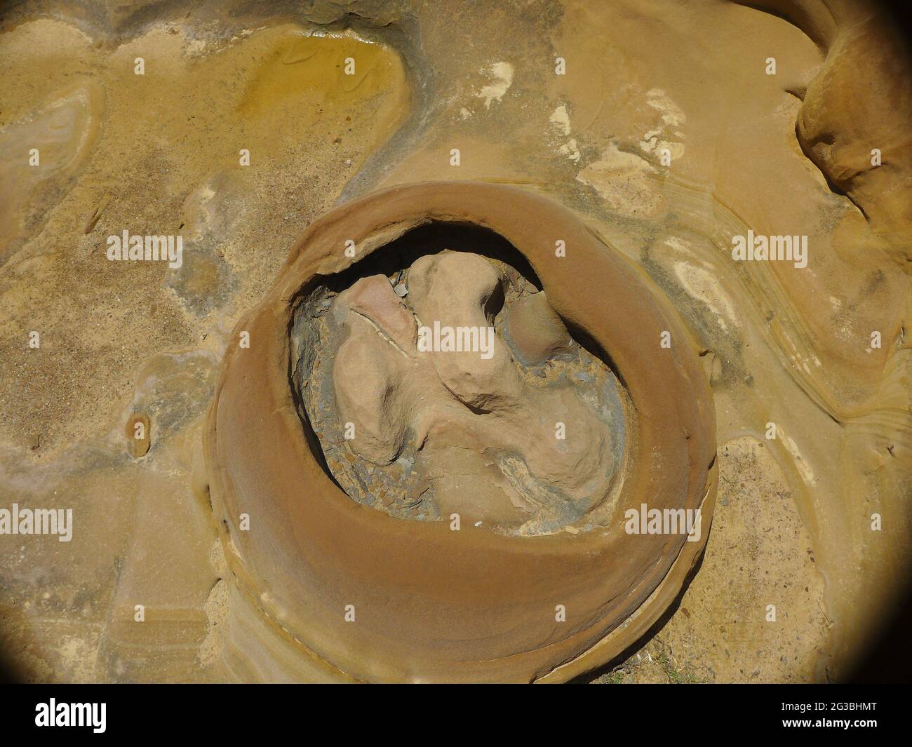 Volcanic sedimentary formations in Lemnos island , Aegean , Greece ...