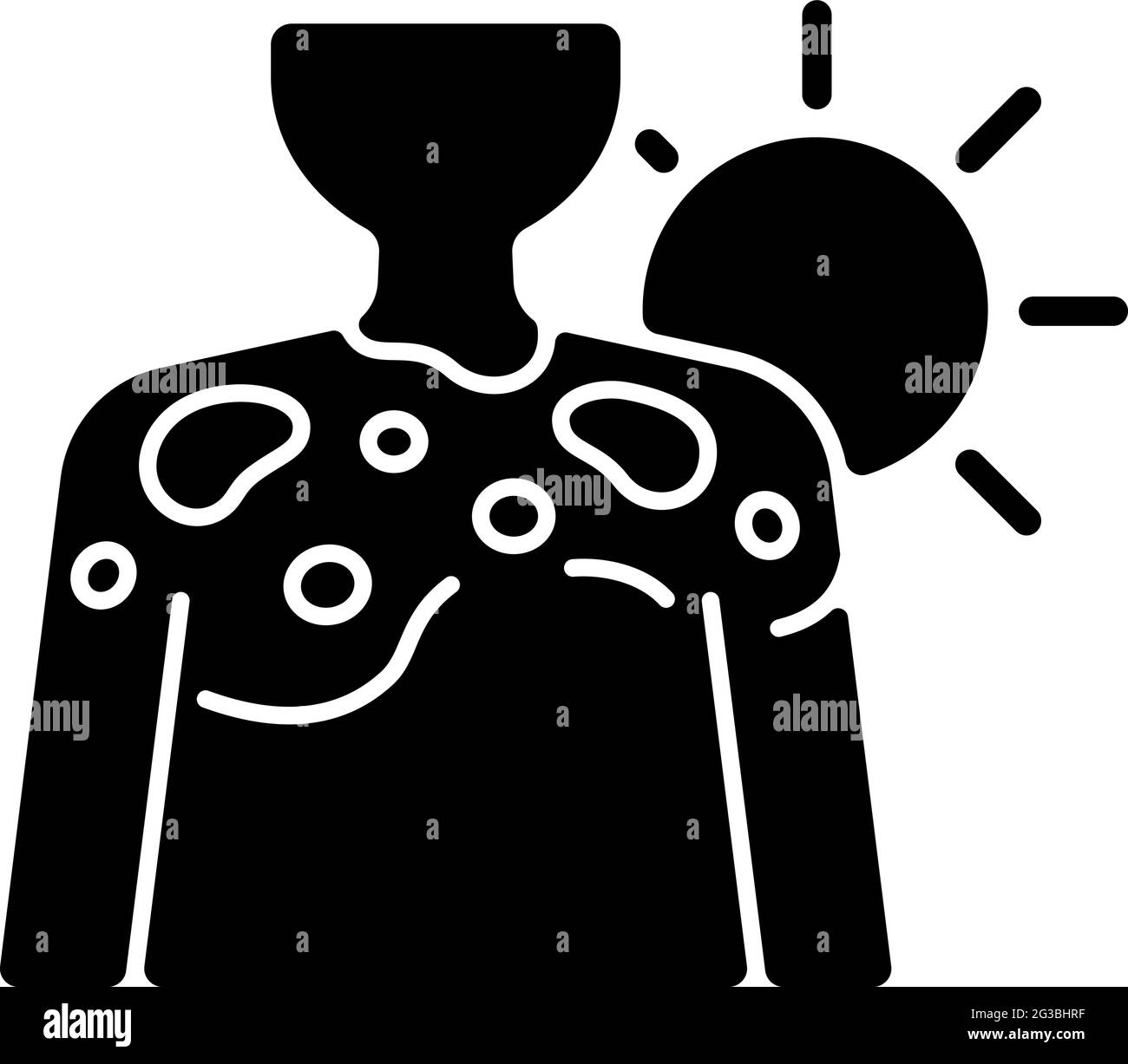 Skin protection black glyph Cut Out Stock Images & Pictures - Alamy