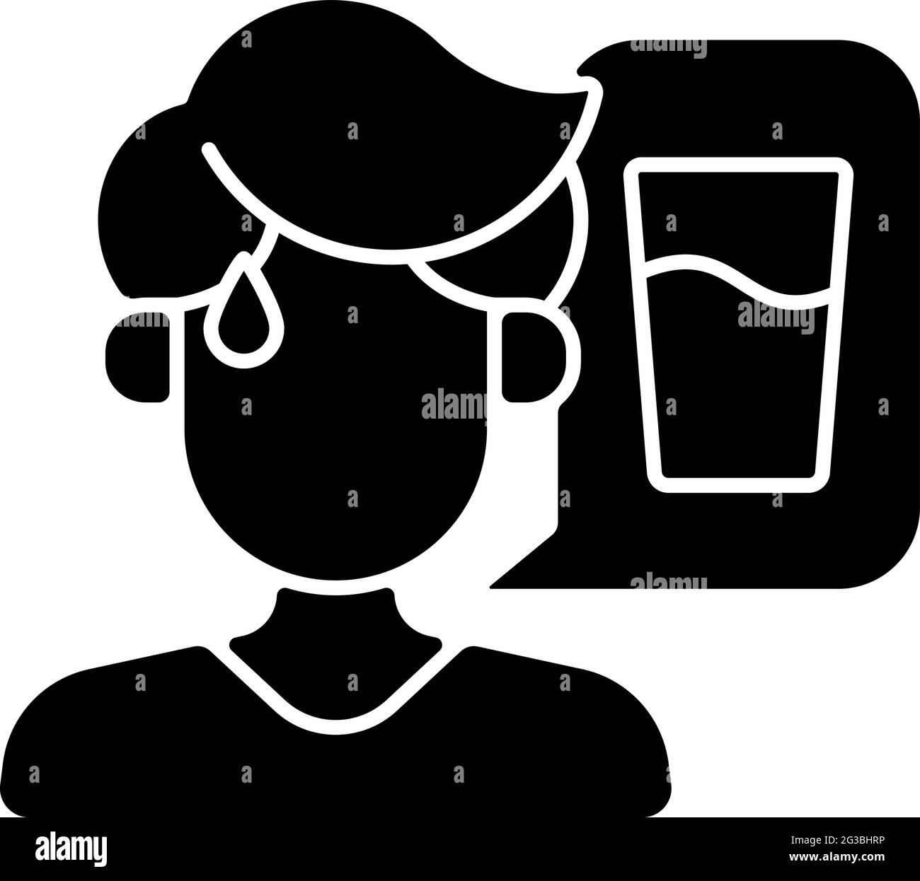 Thirst black Stock Vector Images - Alamy